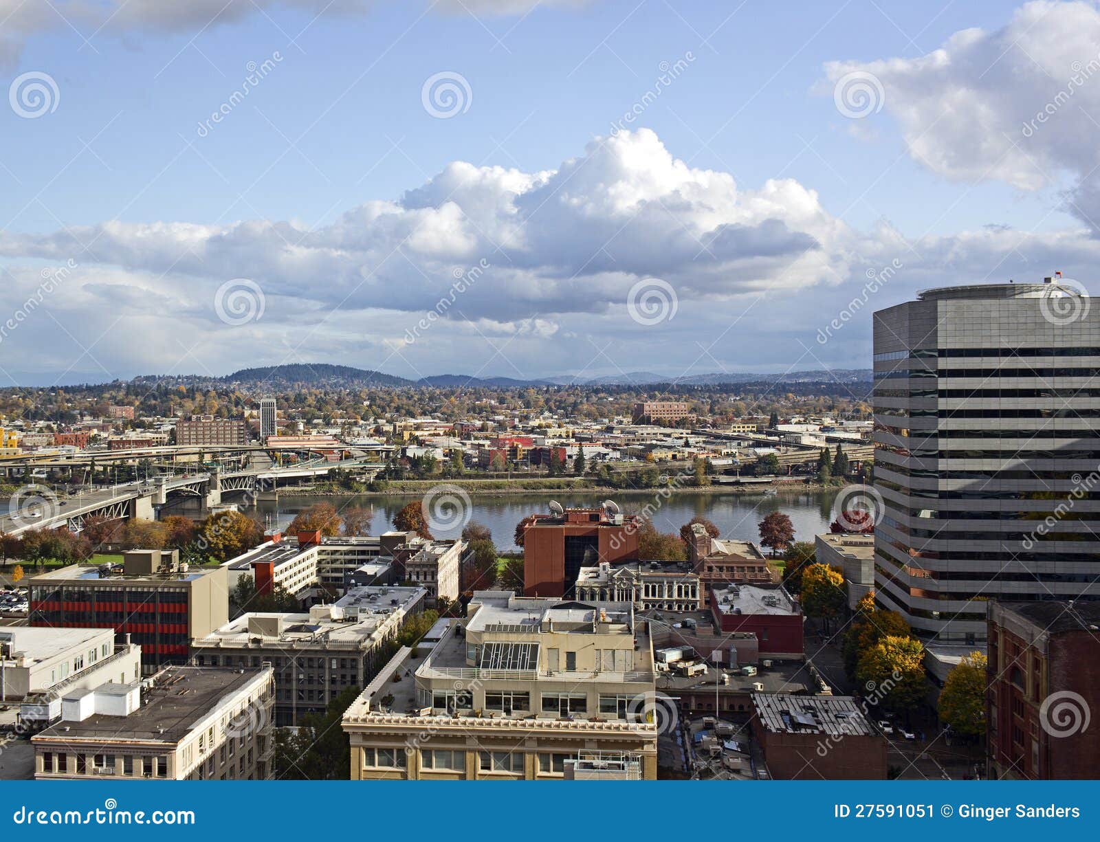 River View East Downtown Portland or Stock Image - Image of oregon ...
