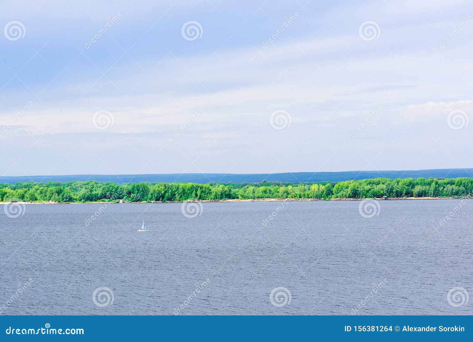 River View with Passenger Ships from the High Bank Stock Photo - Image ...