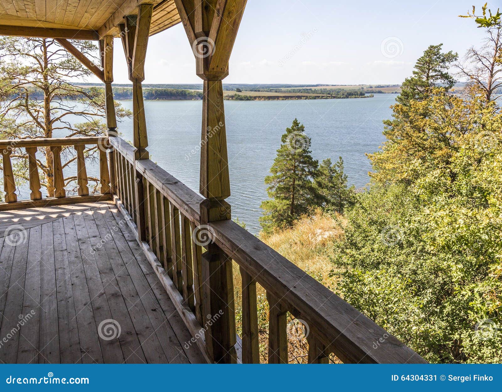 River View from the Terrace of the House Stock Image - Image of ...