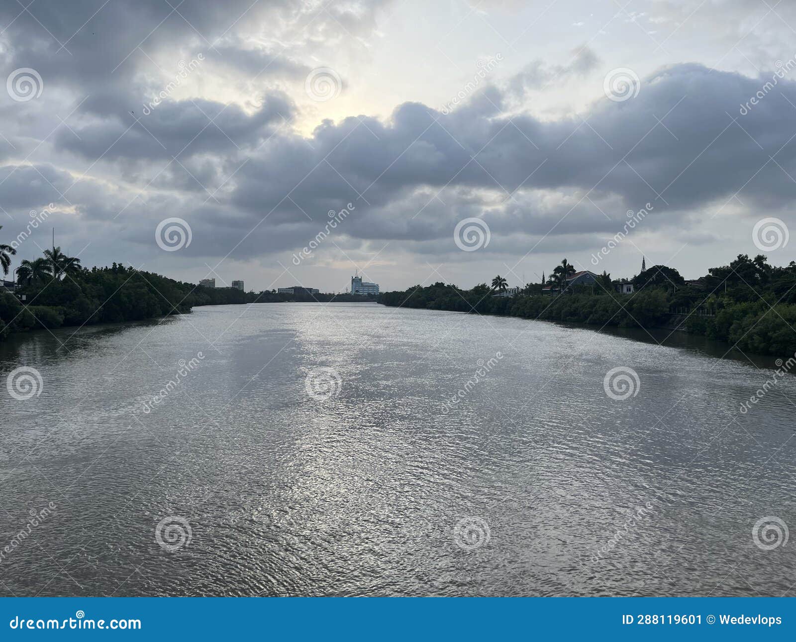 River View Urban Nature Sky Reflection Stock Image - Image of cloud ...
