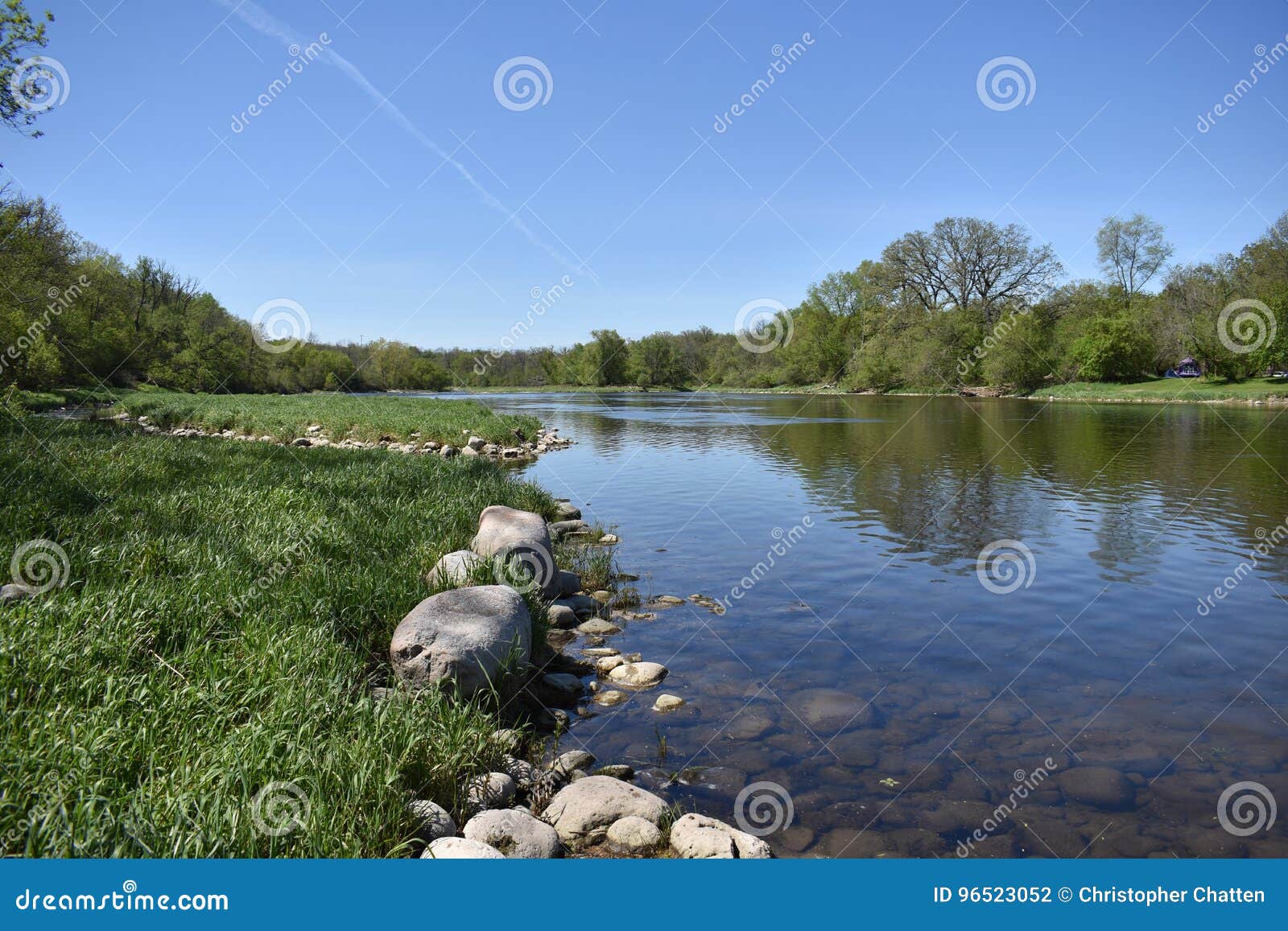 Grand River Paris Ontario stock photo. Image of relaxing - 96523052