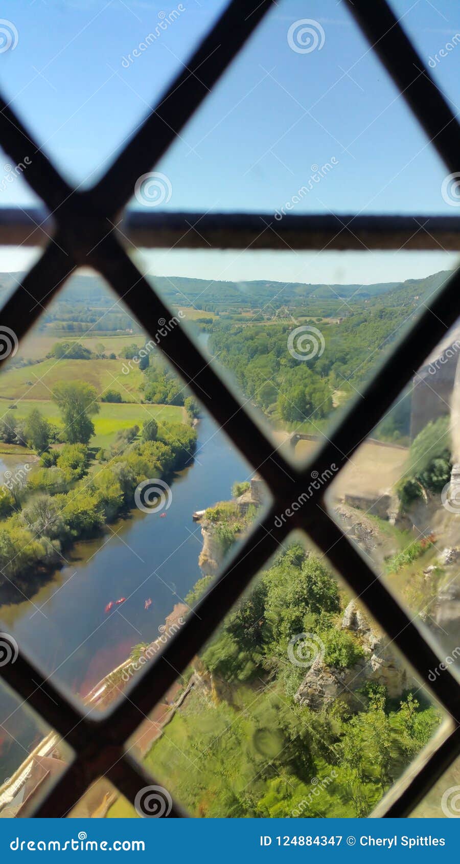 River Viewed through Window Stock Image - Image of giving, lattice ...