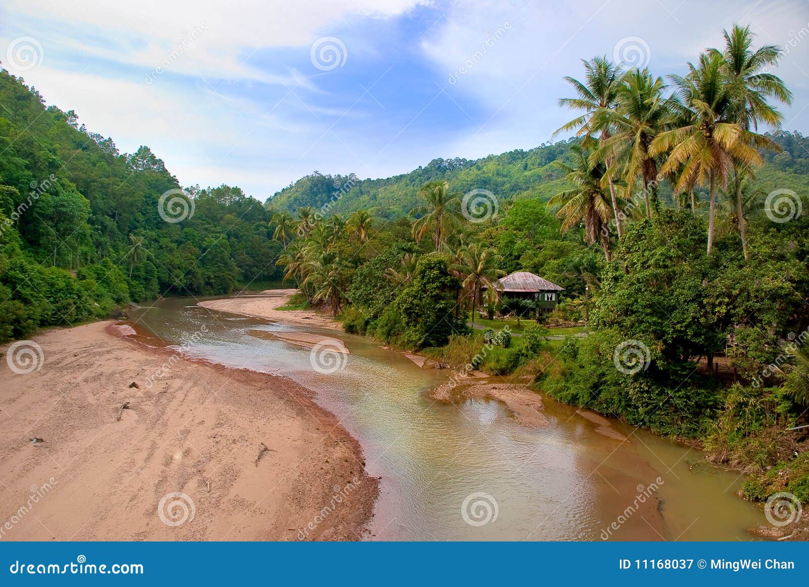 River Village 03 stock image. Image of foliage, water - 11168037