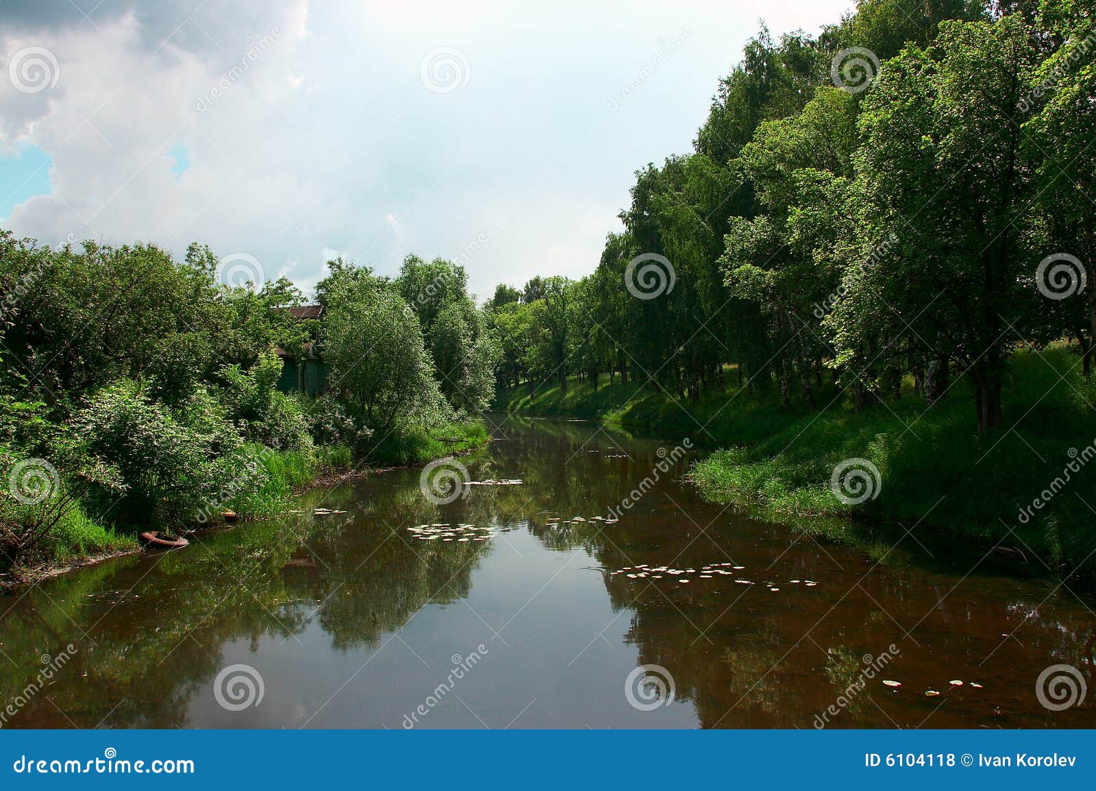 The River In Village Picture. Image: 6104118