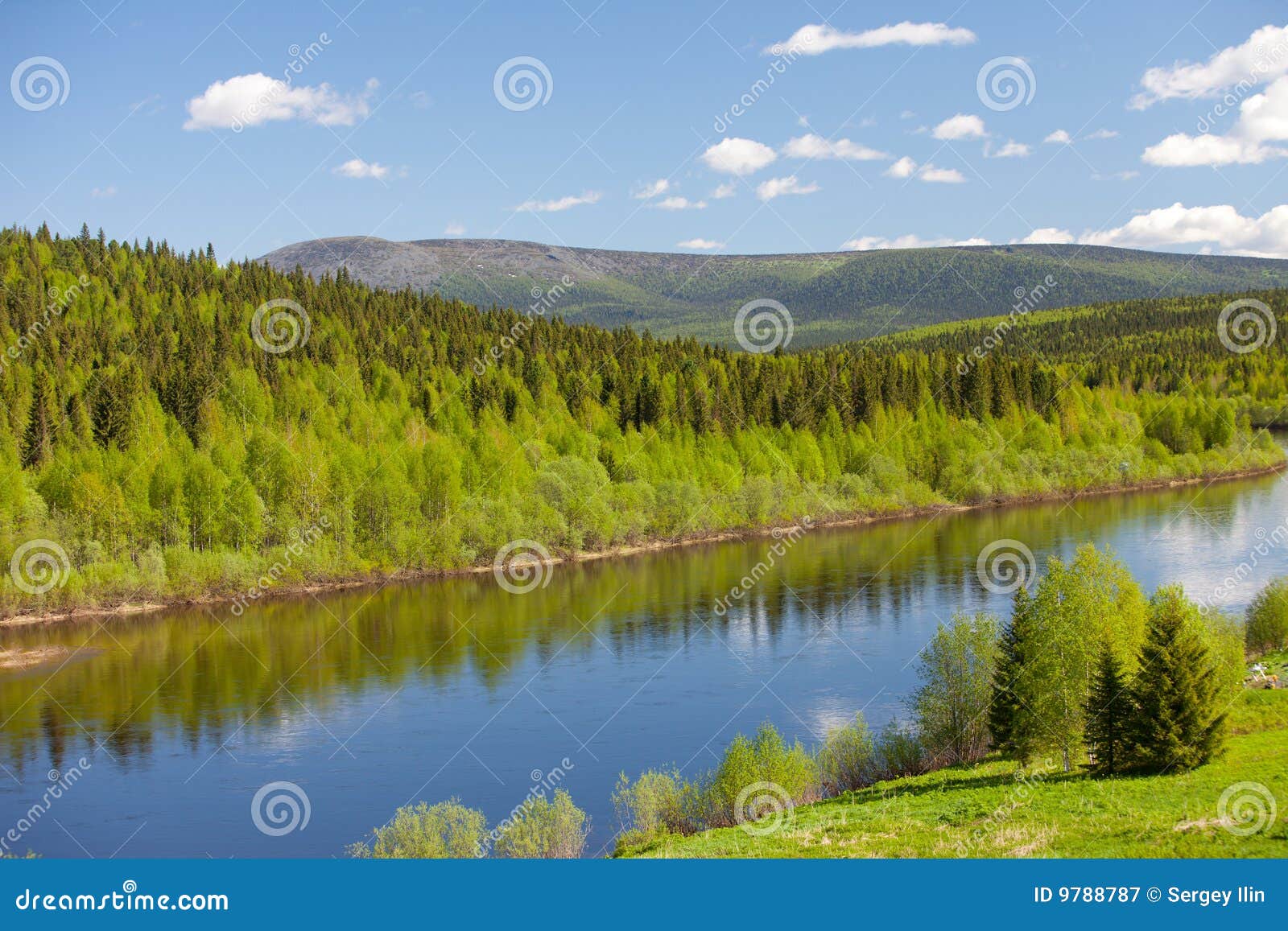 River Vishera. Ural Mountains Royalty-Free Stock Photo | CartoonDealer ...
