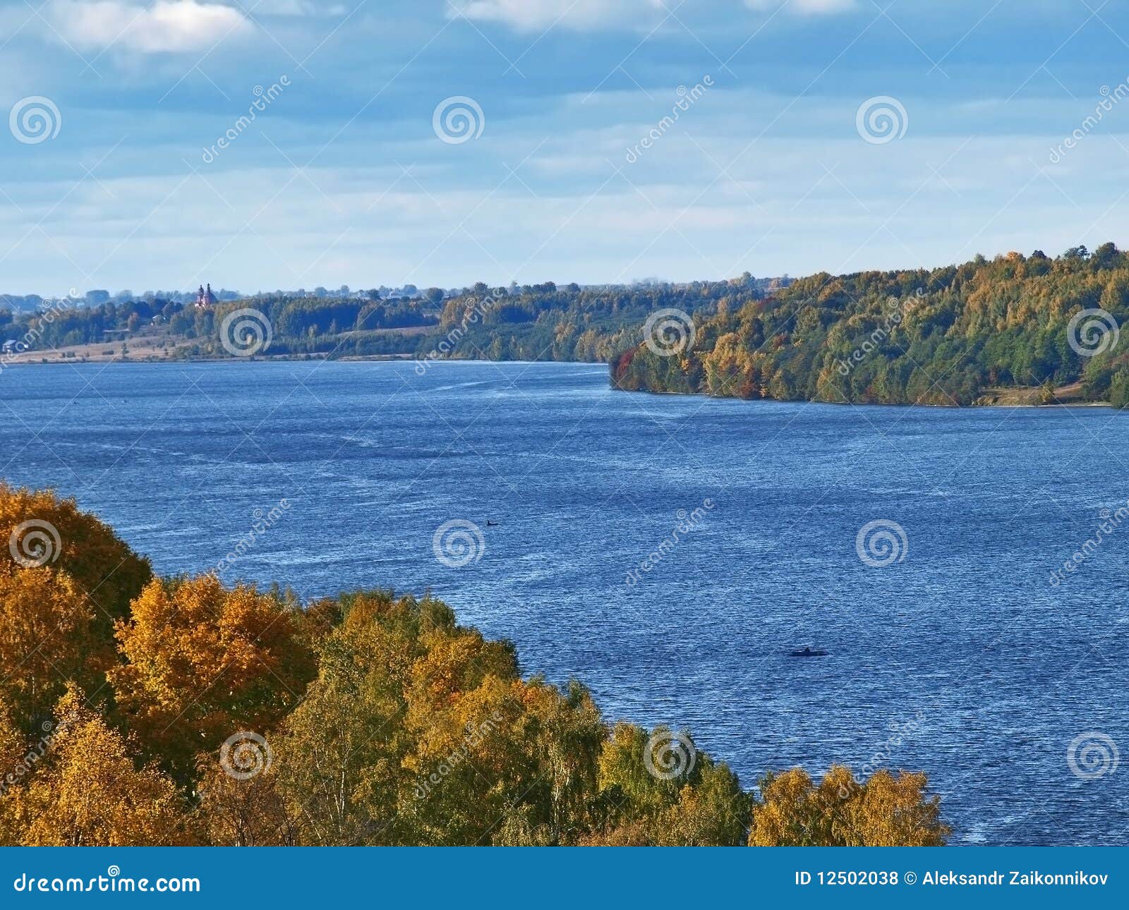 The river Volga stock photo. Image of power, forest, reservoir - 12502038