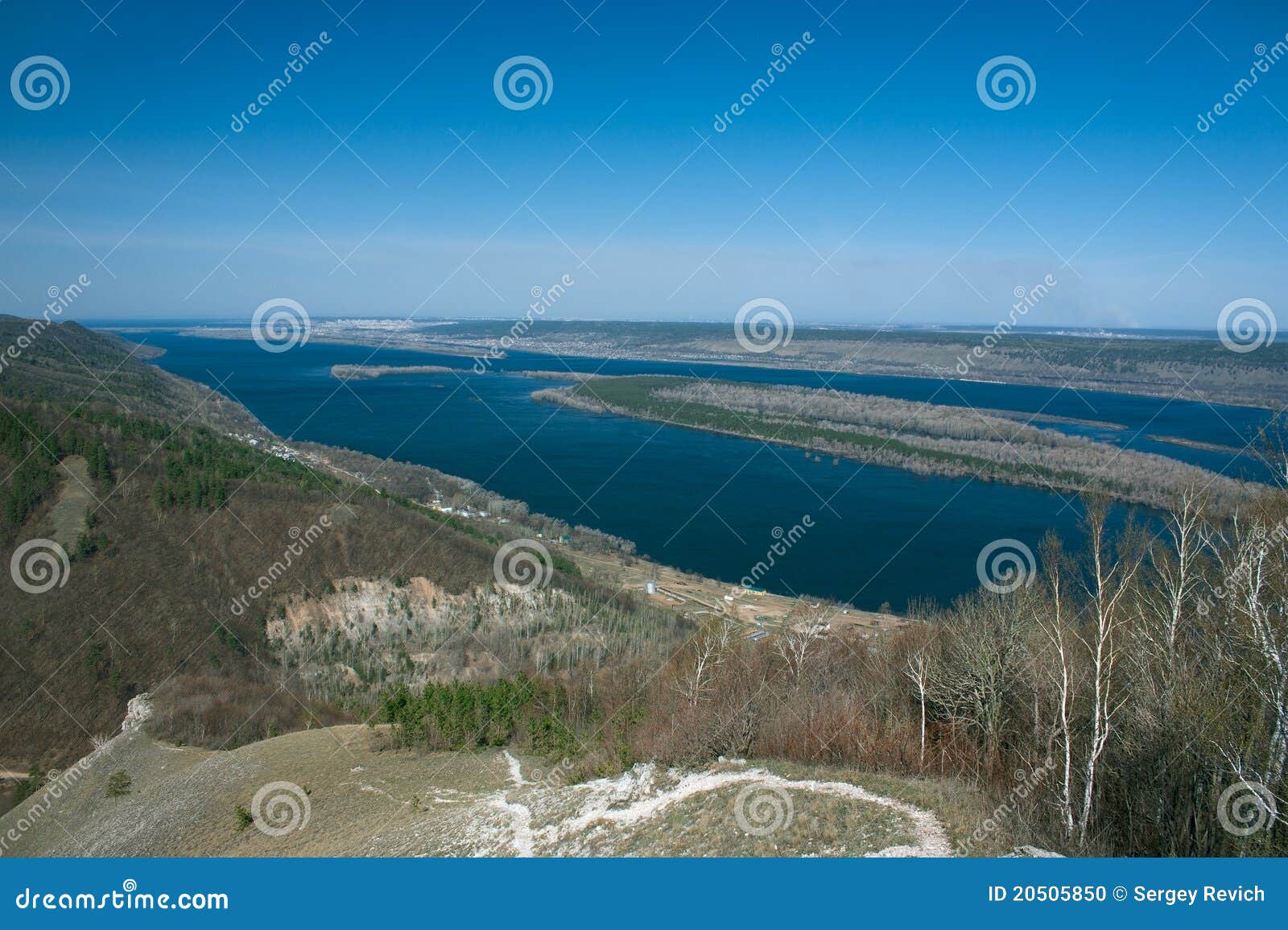 River Volga stock photo. Image of hillside, russia, luka - 20505850