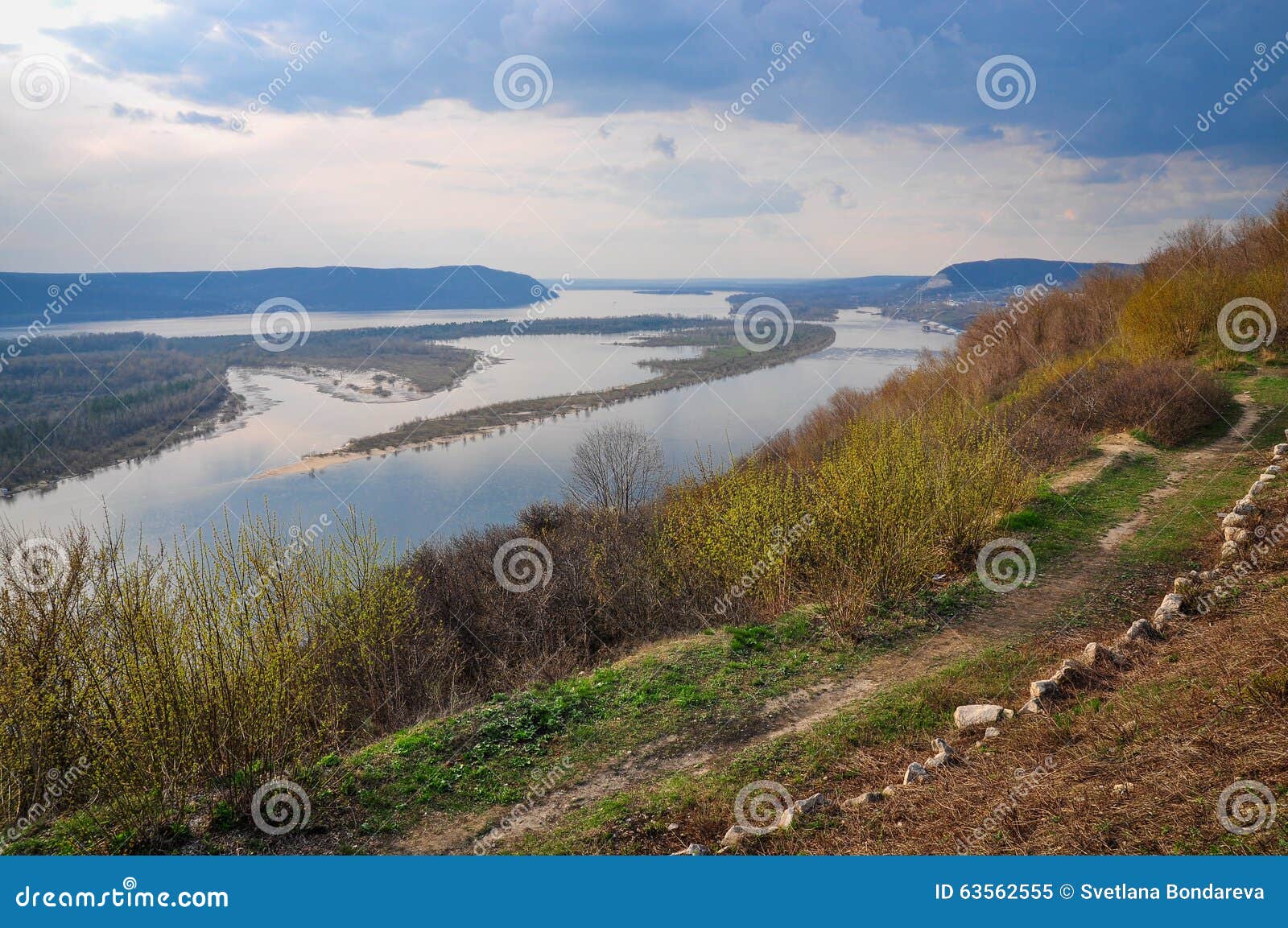 River Volga, Samara city stock image. Image of nature - 63562555