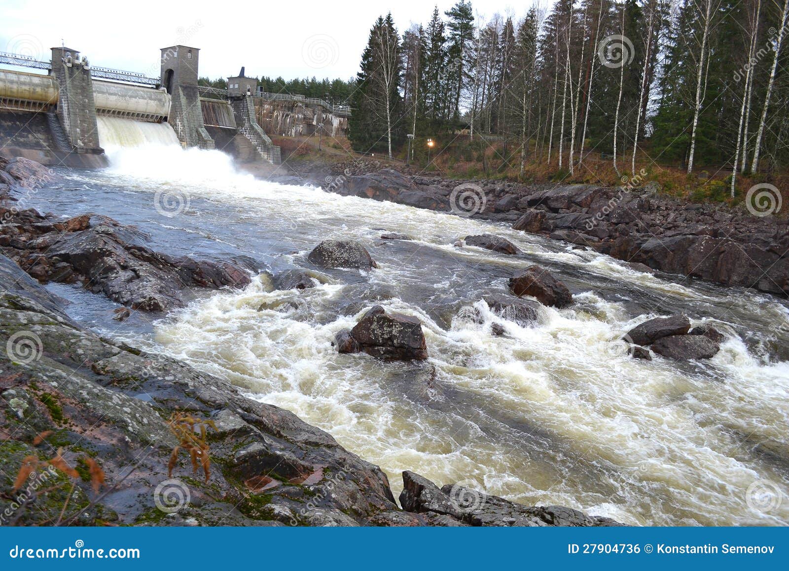 River Vuoksa in Imatra, Finland Stock Photo - Image of town, vuoksa ...