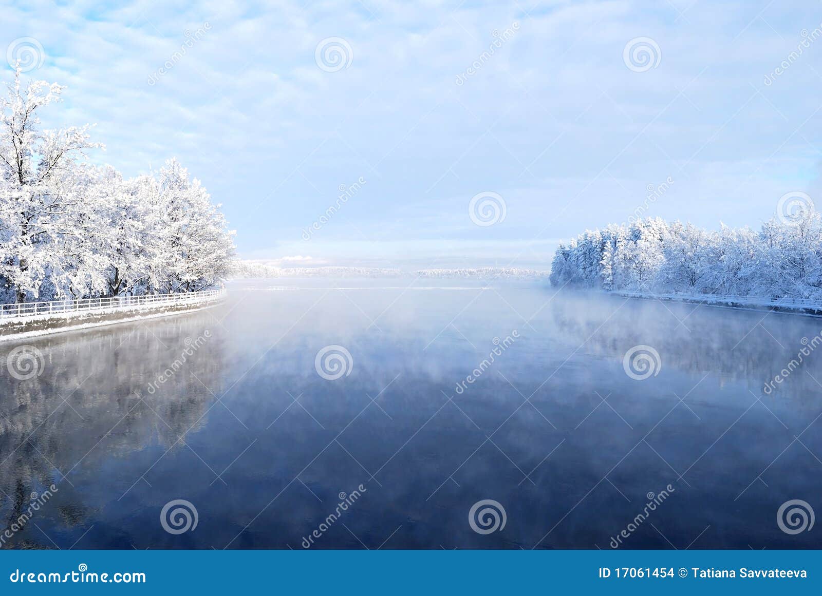 River Vuoksi, Finland stock photo. Image of winter, trees - 17061454