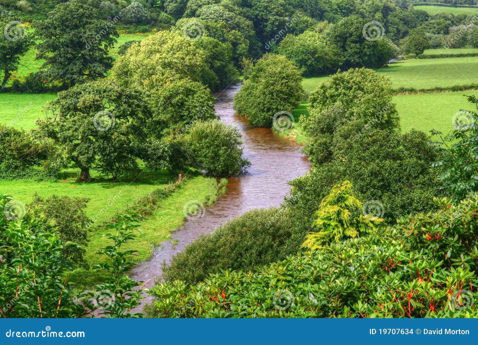 River in wales stock photo. Image of green, grain, arty - 19707634