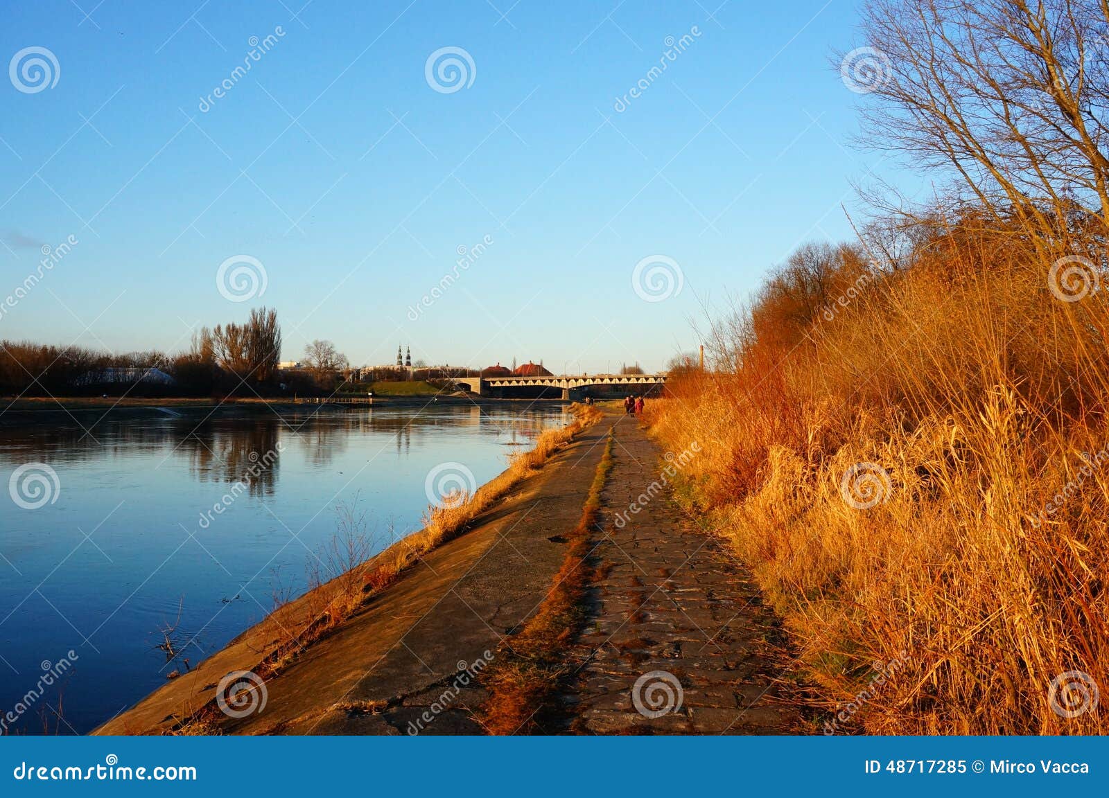 River walk stock image. Image of water, river, distance - 48717285
