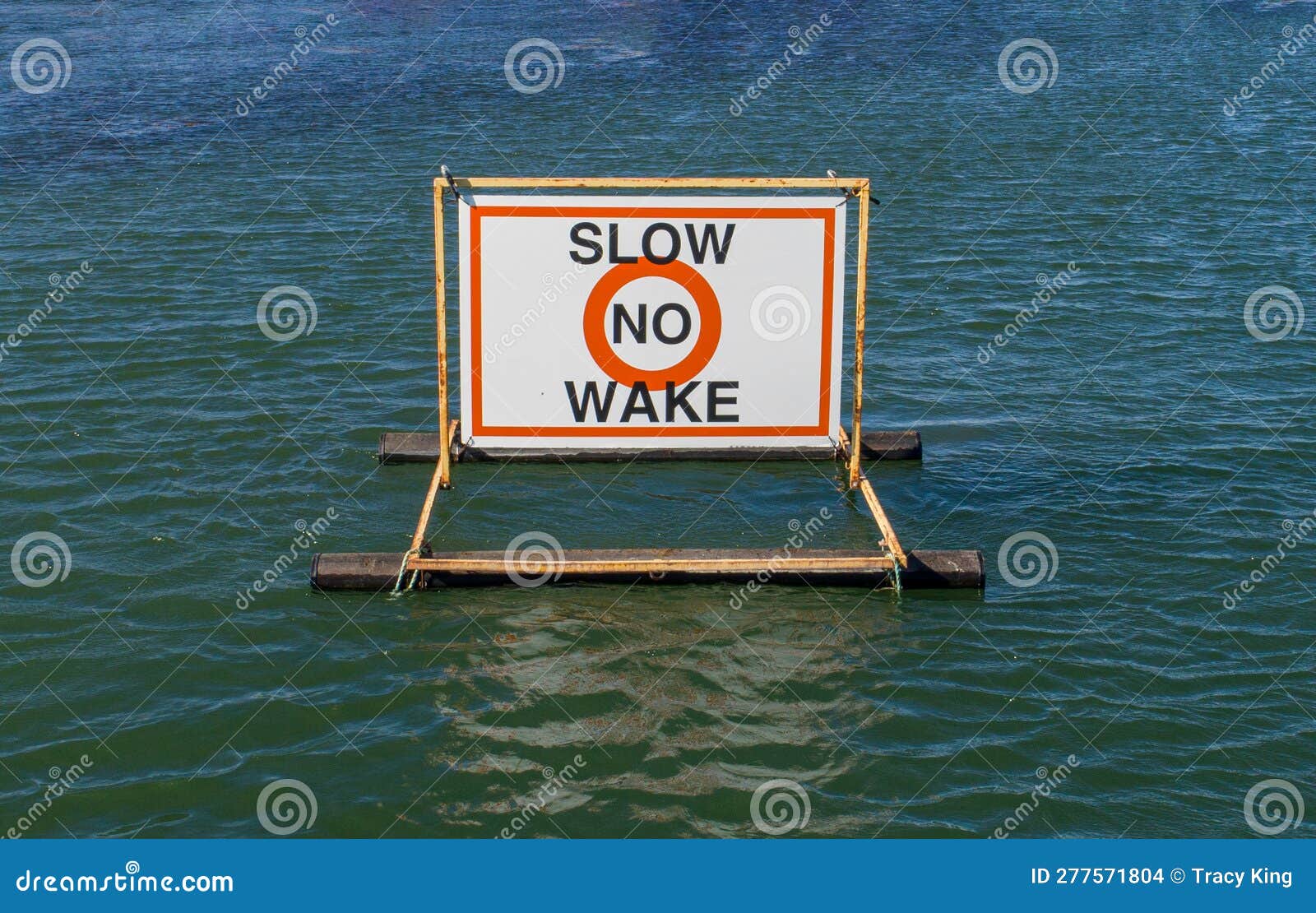 River Warning People To Slow Down Stock Photo - Image of safety, waves ...