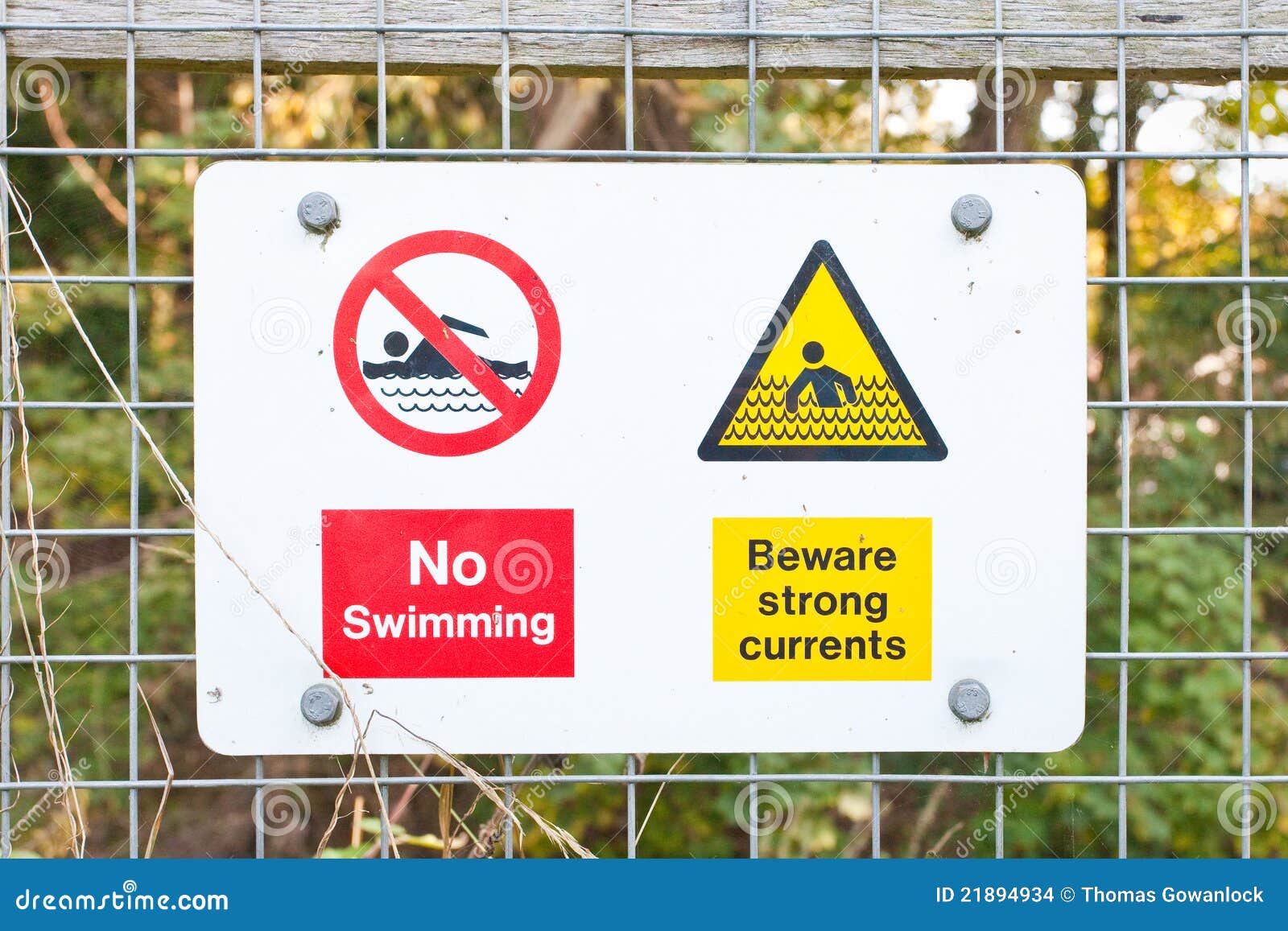 River warning sign stock photo. Image of river, strong - 21894934