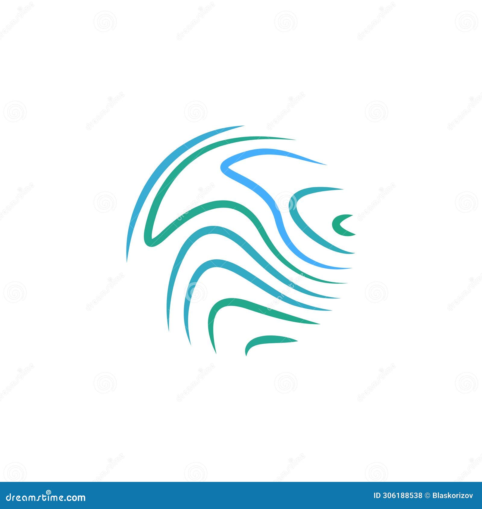 River Water Flow Flood Logo Vector Icon Stock Illustration ...