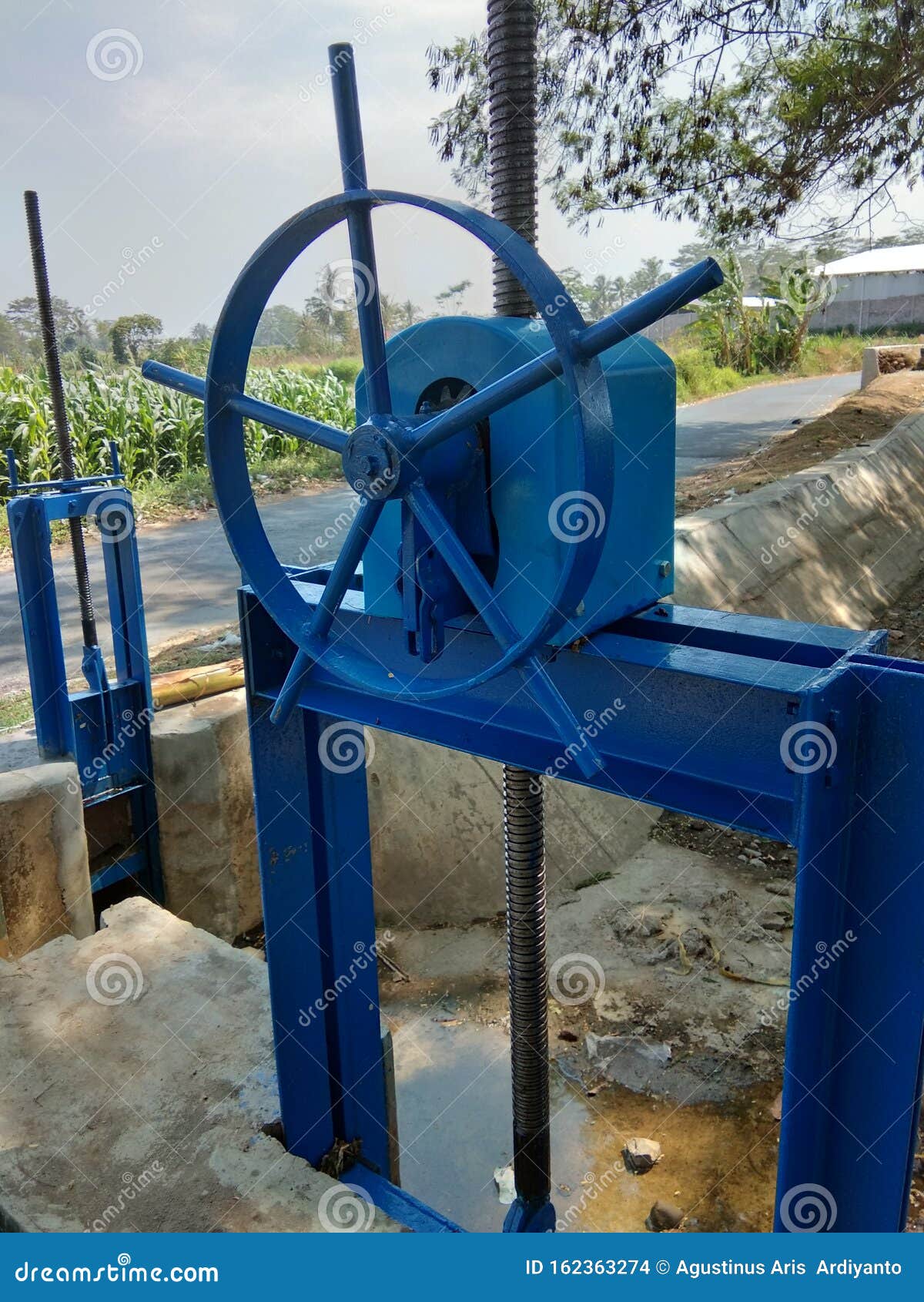 River Water Flow Regulators in Irrigation Dams Stock Photo - Image of ...