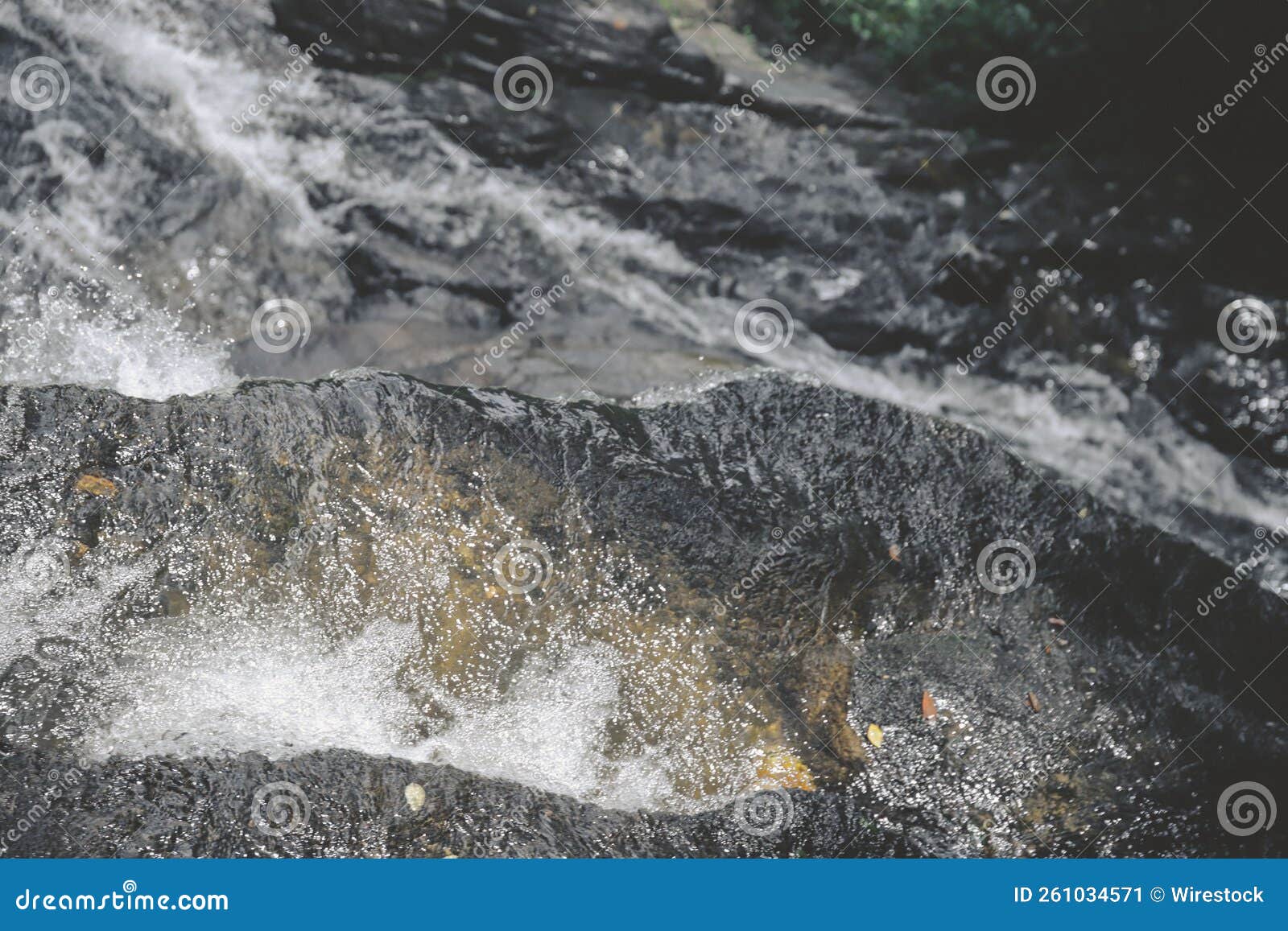 River Water Flowing on Hug Rocks Stock Image - Image of stones, cascade ...