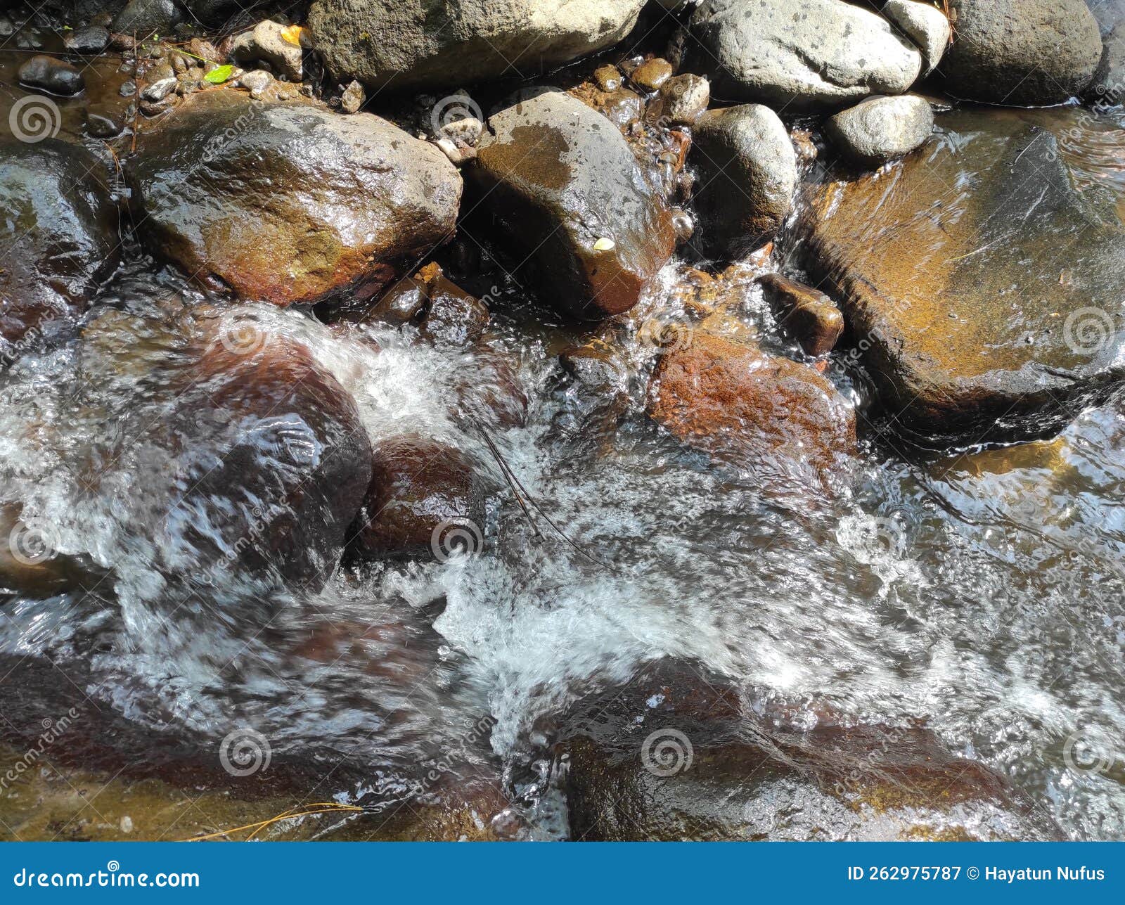 River Water Flows between the Stones, Nature Stock Image - Image of ...