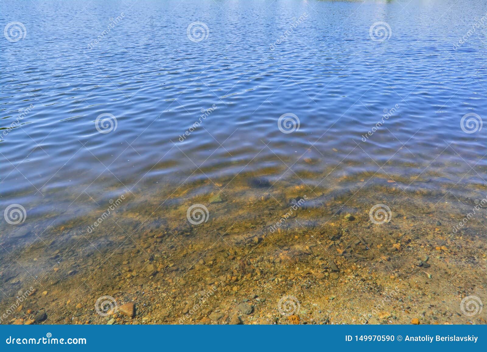 River Water Surface Texture on a Sunny Day Stock Photo - Image of ...