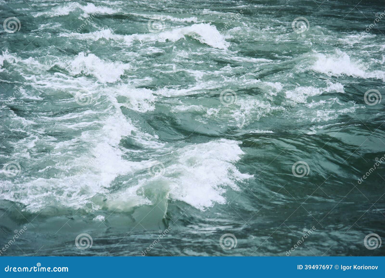 River Water with Turbulent Flow Stock Image - Image of reflection ...