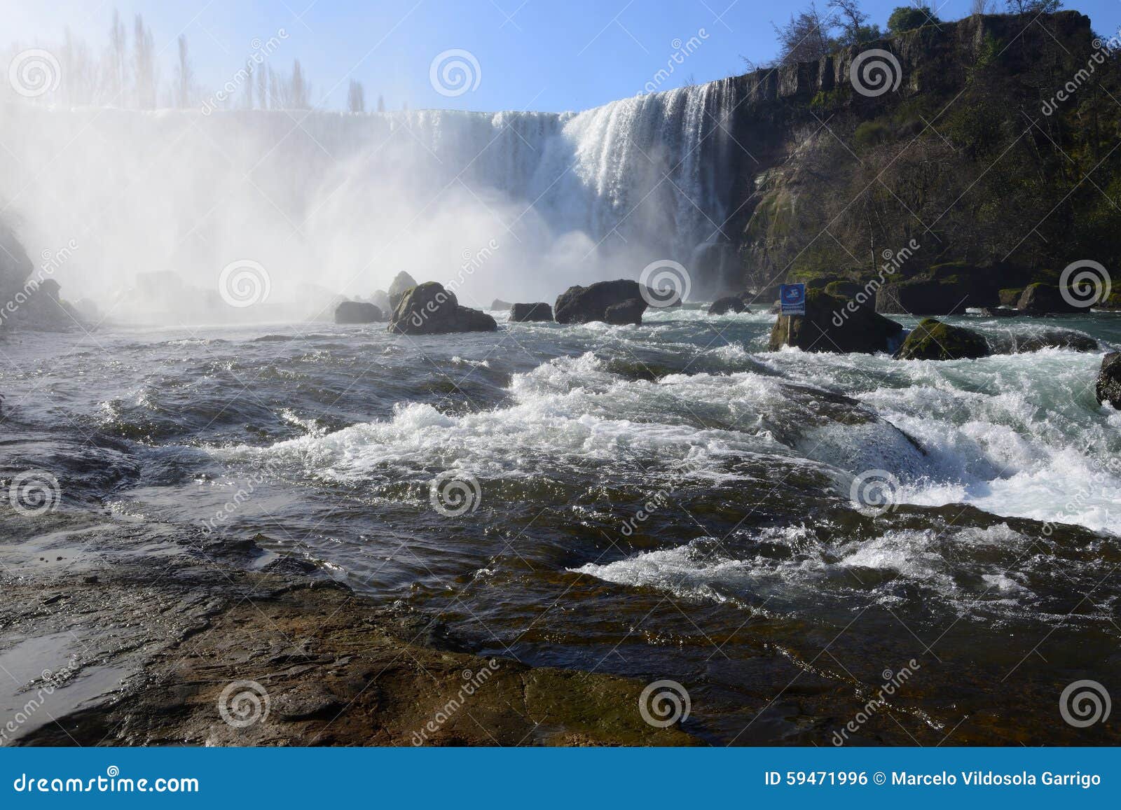 River after the waterfall stock photo. Image of flowing - 59471996