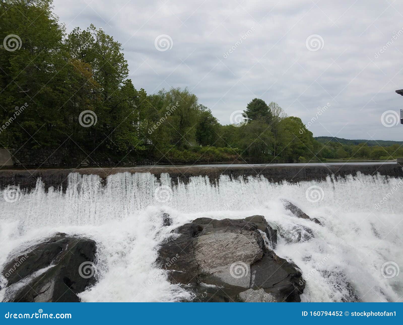 River with Waterfall and Rocks or Boulders Stock Photo - Image of river ...