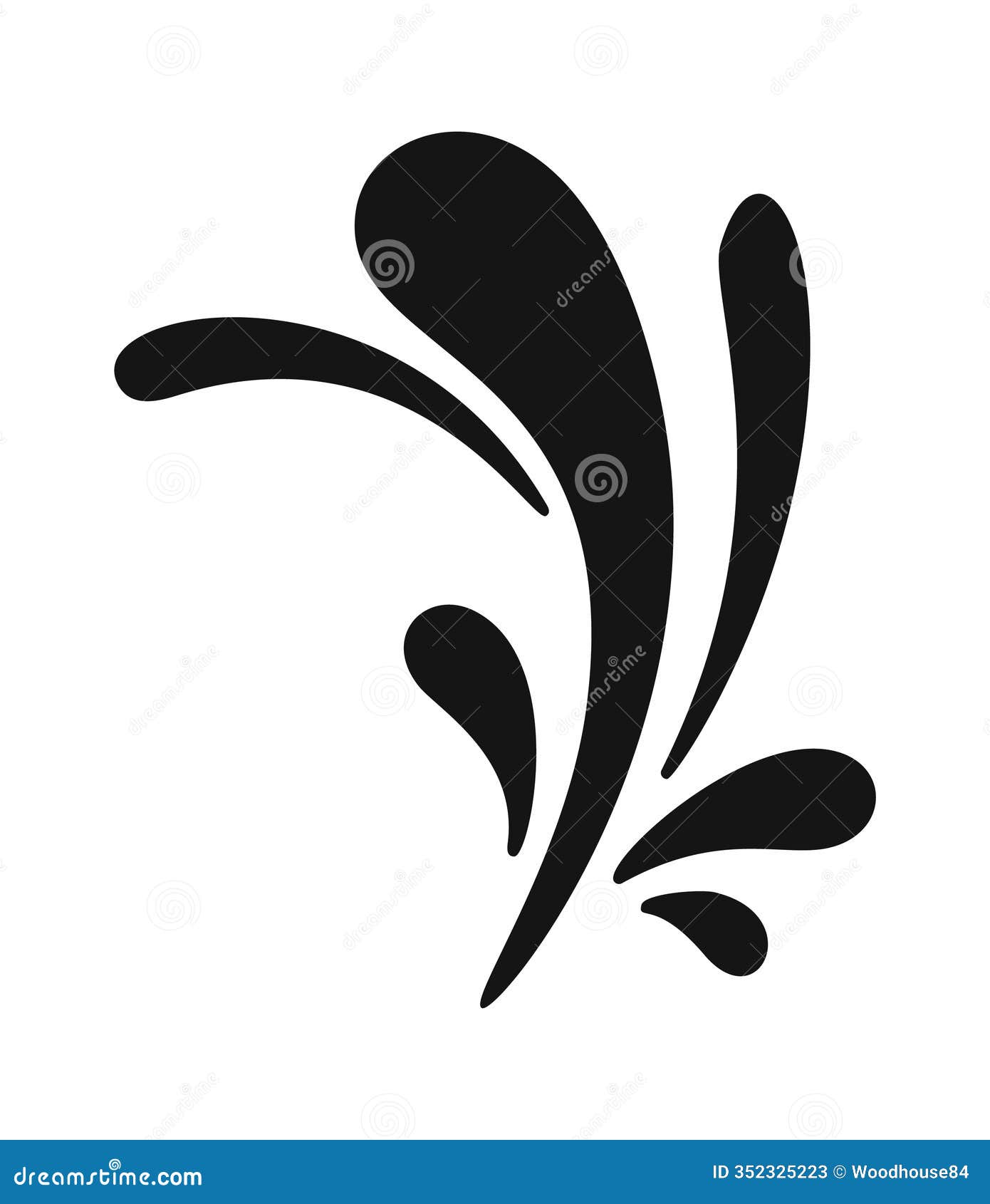 River Wave Ripple Water Stain Cartoon Vector | CartoonDealer.com #352325223