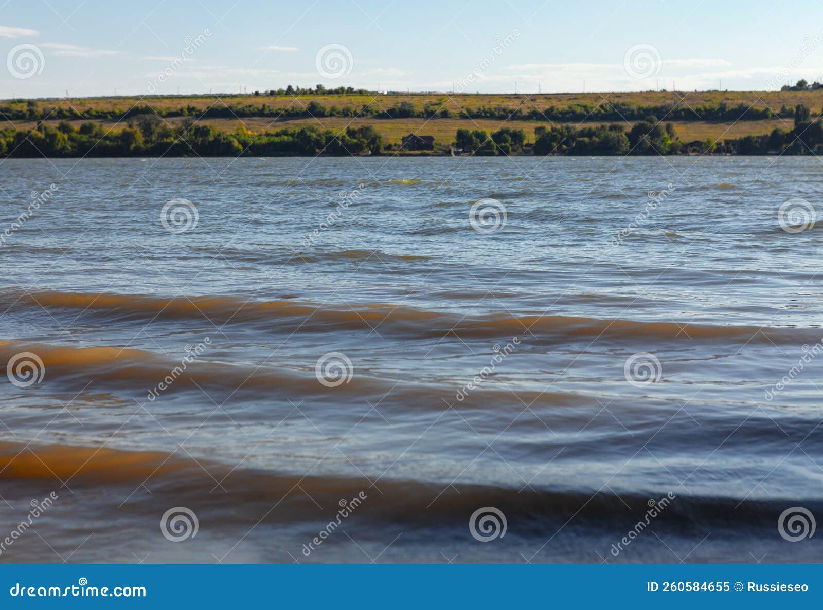 River waves stock image. Image of windy, panorama, landscape - 260584655