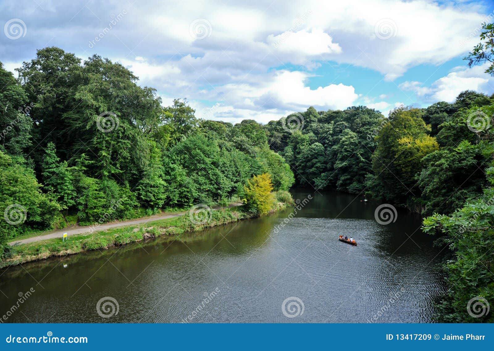 River Wear stock image. Image of green, urban, coxswain - 13417209