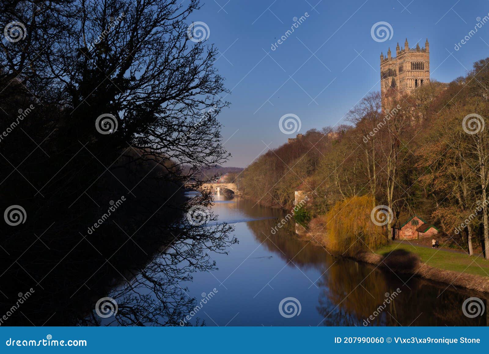 The river Wear in Durham stock photo. Image of golden - 207990060