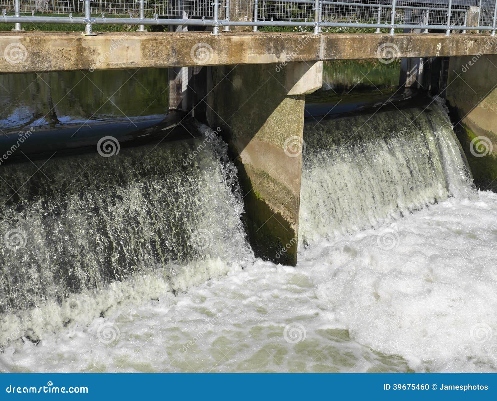 River weir water stock photo. Image of short, flow, metal - 39675460