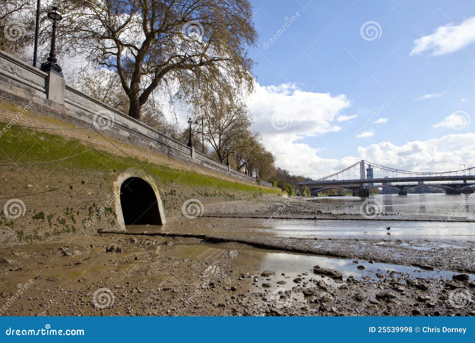 River Westbourne Outlet into the Thames Stock Photo - Image of thames ...