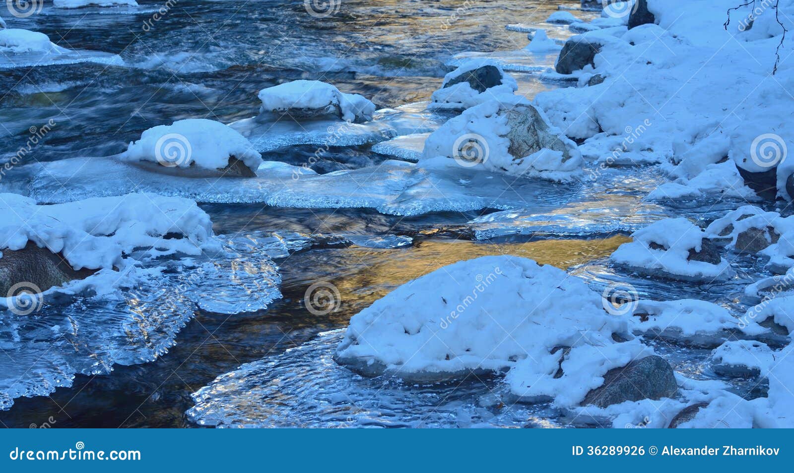 River in winter stock photo. Image of landscape, river - 36289926