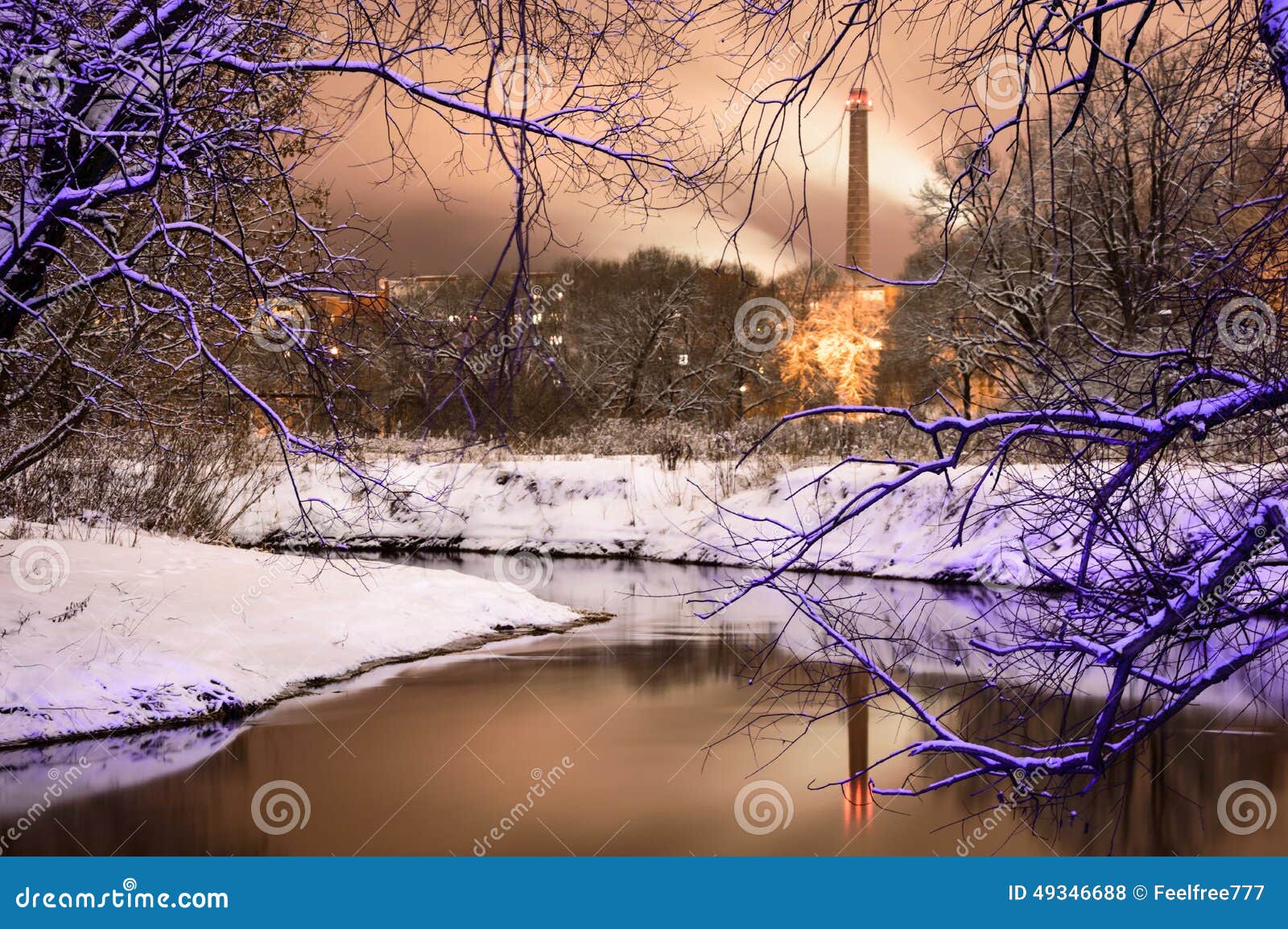River in the winter stock photo. Image of objects, magazine - 49346688
