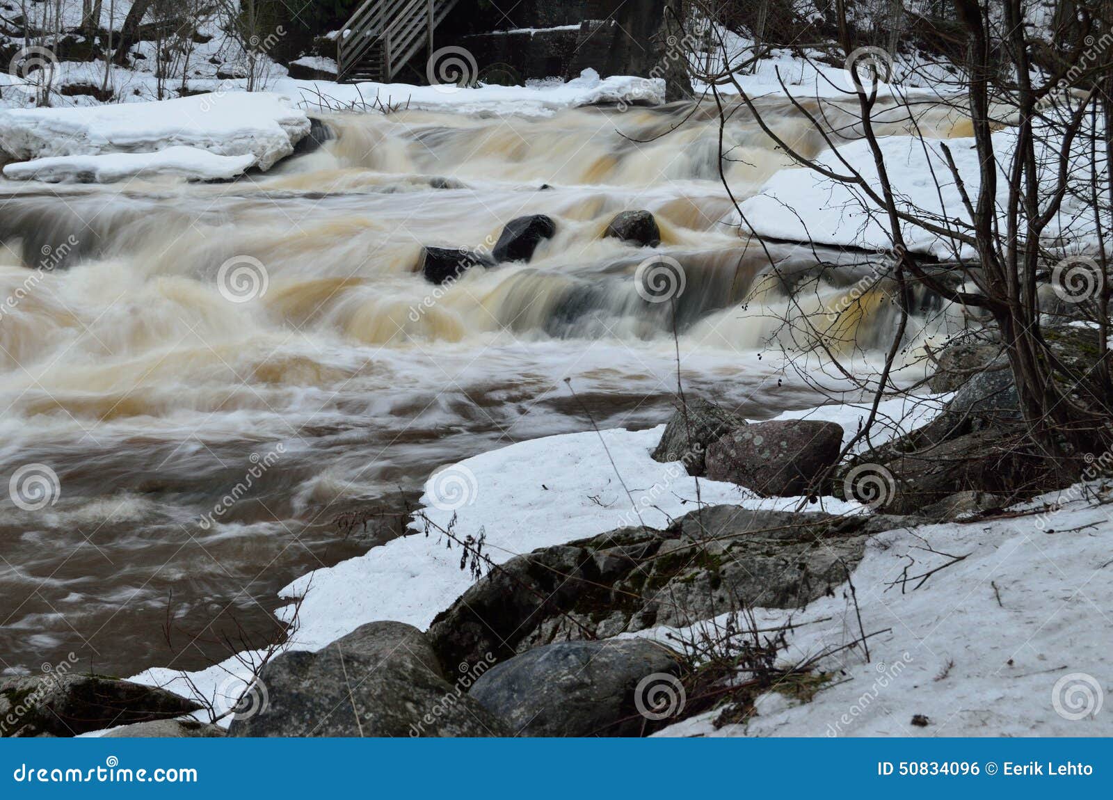 River and Whitewater at Winter Stock Photo - Image of whitewater, rocks ...