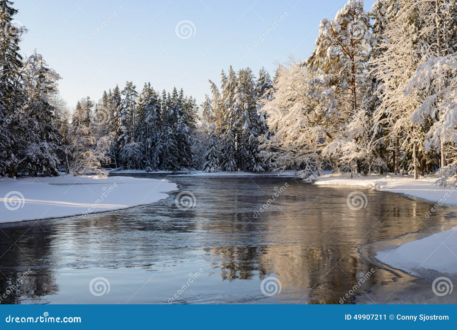 River in winter stock image. Image of view, water, landscape - 49907211