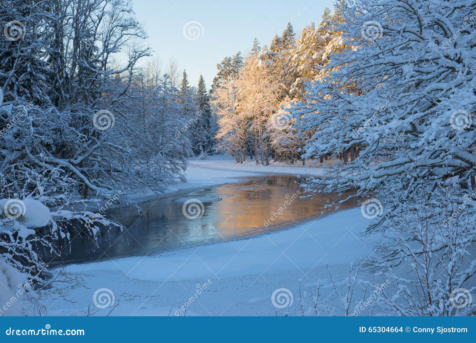 River in winter stock photo. Image of rural, natural - 65304664