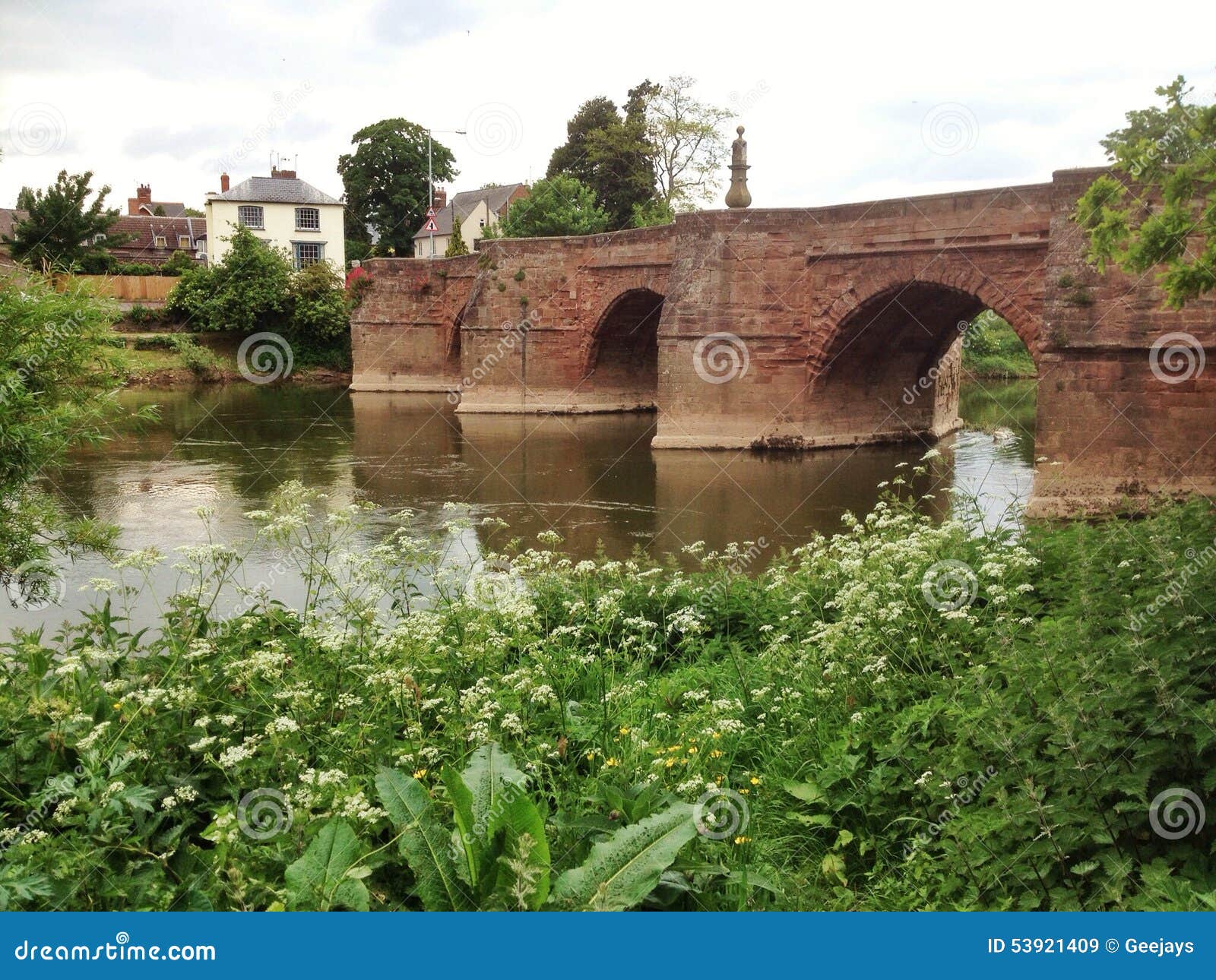 River Wye Bridge Ross on Wye Stock Image - Image of river, bridge: 53921409