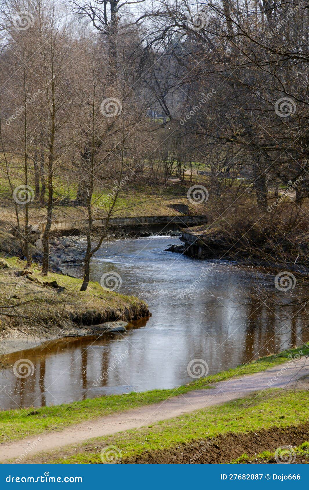 River zigzag in park stock image. Image of season, holiday - 27682087
