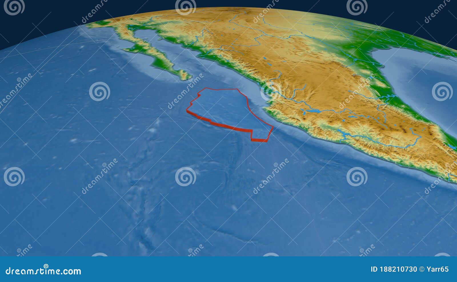 Rivera Plate Extruded - Physical Stock Illustration - Illustration of ...