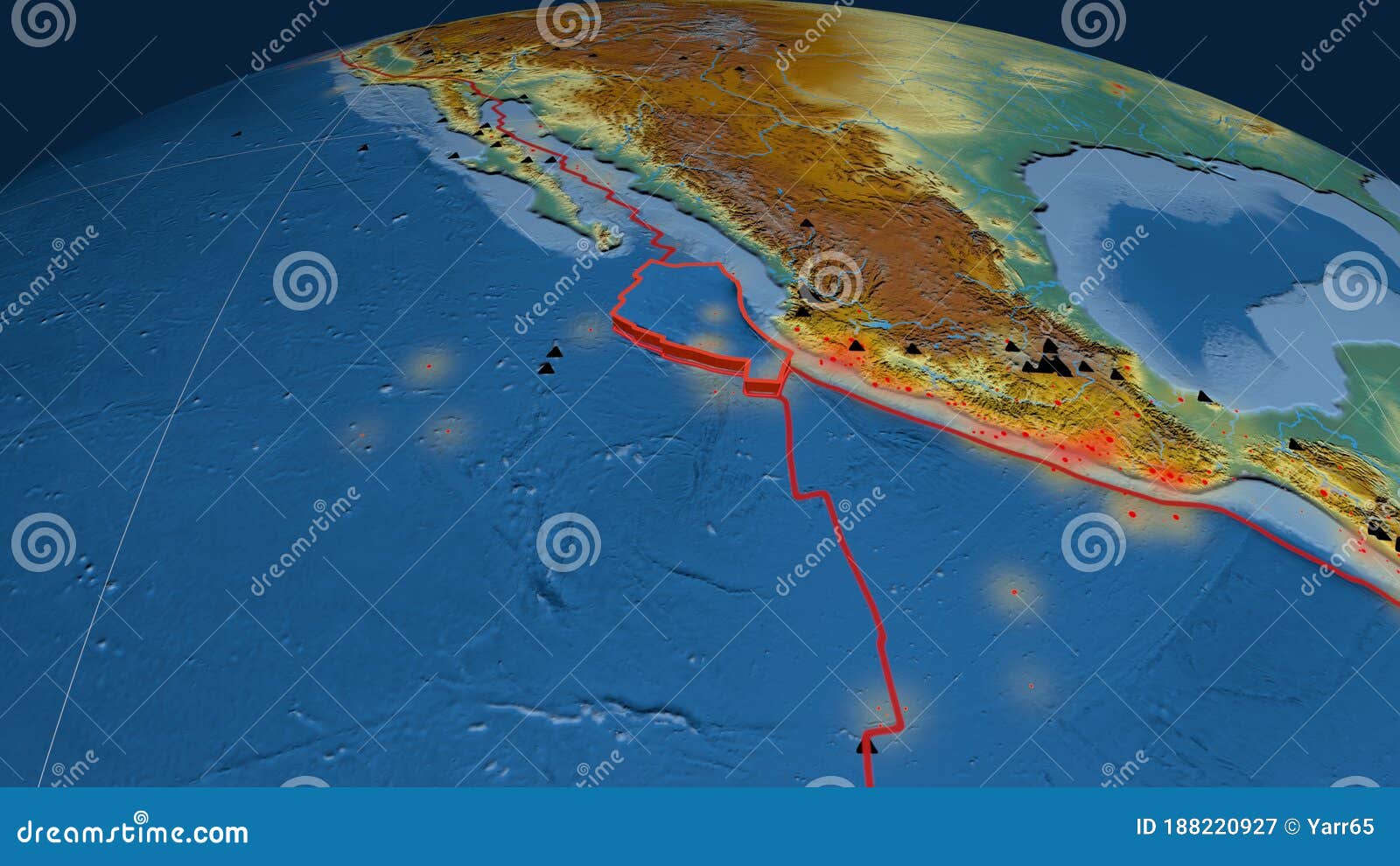 Rivera Plate Extruded - Relief Stock Illustration - Illustration of ...
