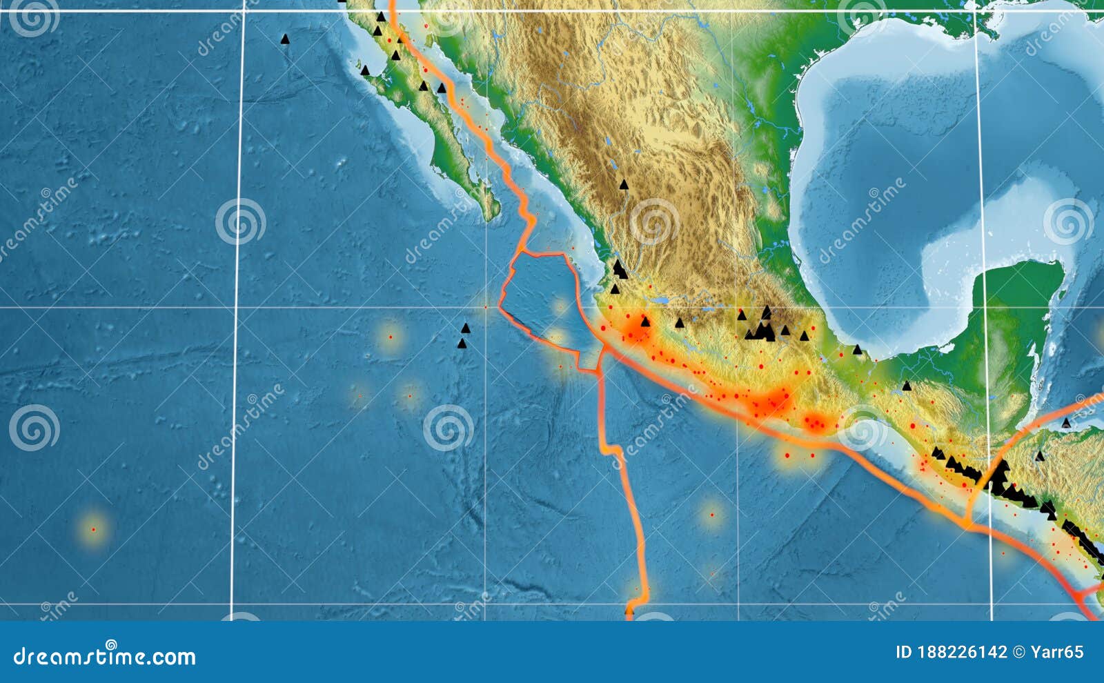 Rivera Plate Outlined, Kavrayskiy Projection - Physical Stock ...