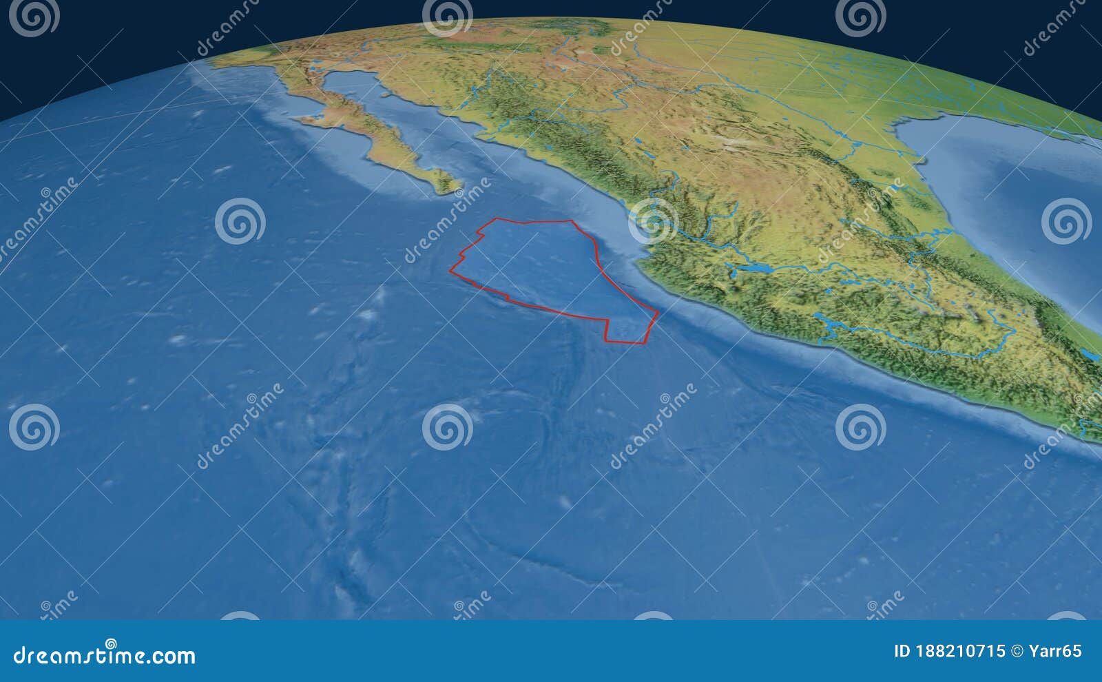 Rivera Plate Outlined - Natural Earth Stock Illustration - Illustration ...