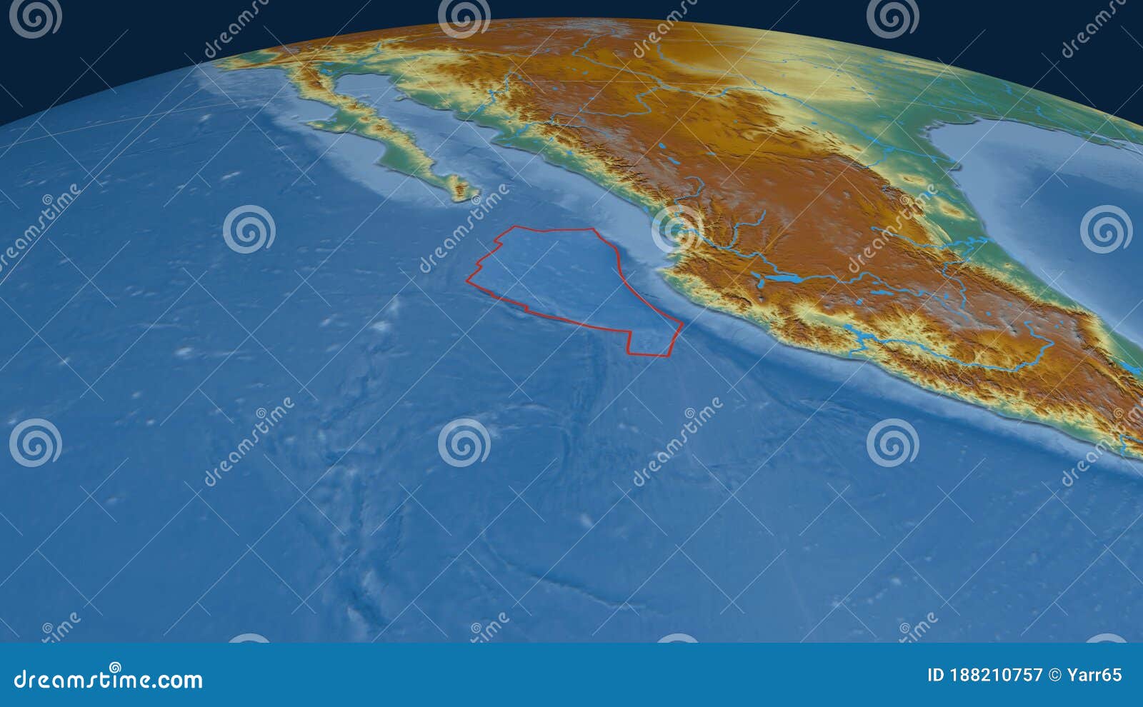 Rivera Plate Outlined - Relief Stock Illustration - Illustration of ...