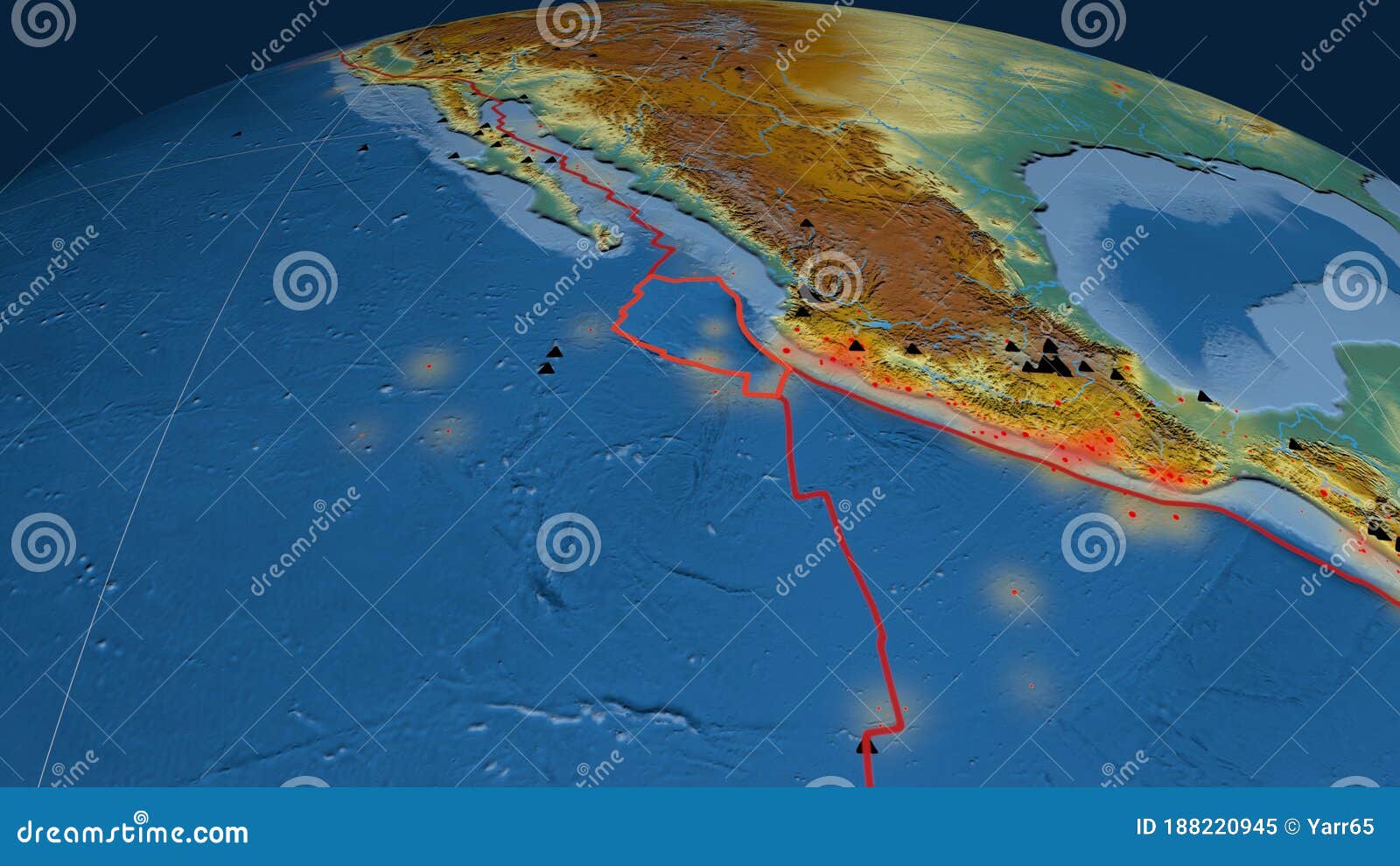 Rivera Plate Outlined - Relief Stock Illustration - Illustration of ...