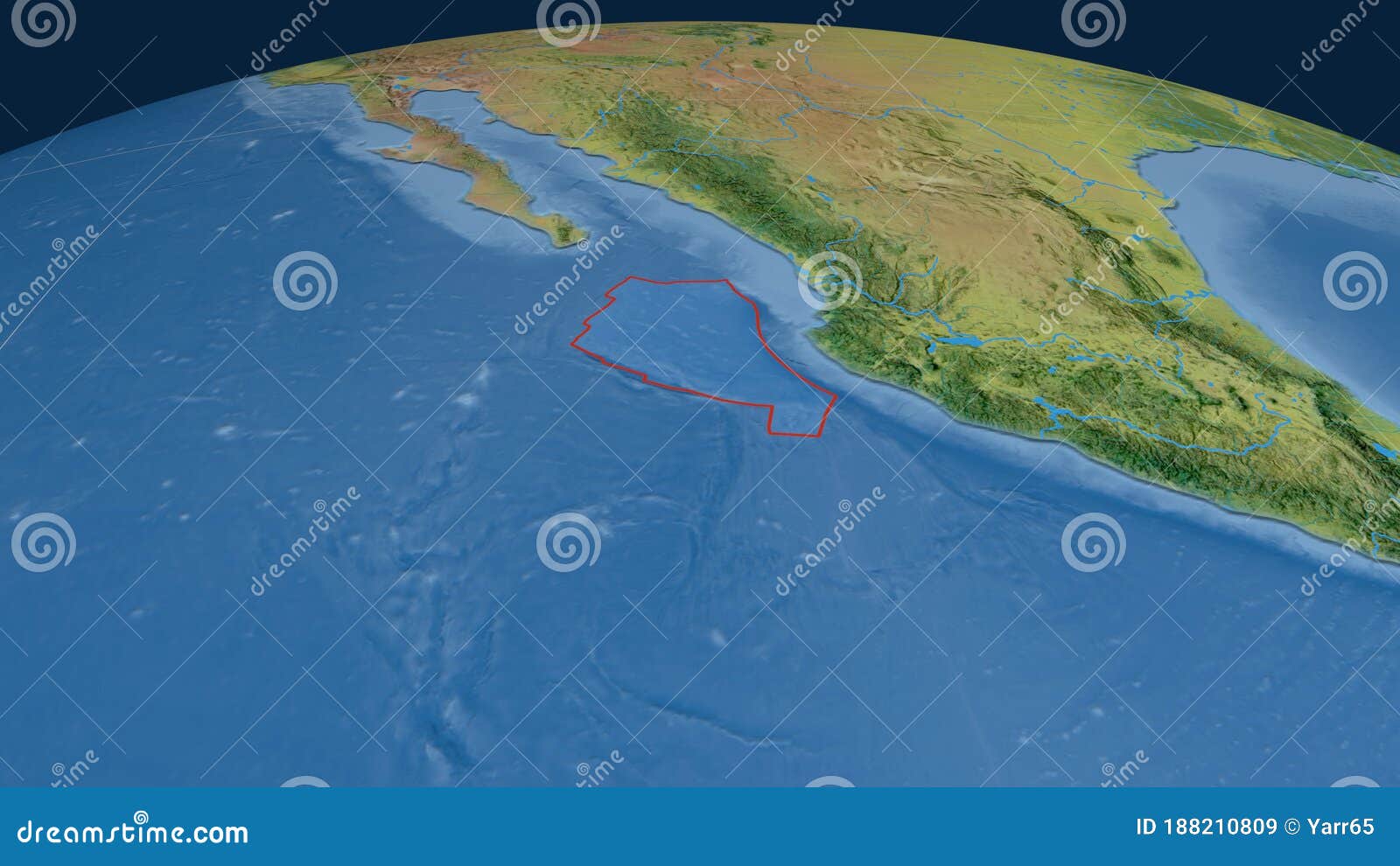 Rivera Plate Outlined - Topographic Stock Illustration - Illustration ...