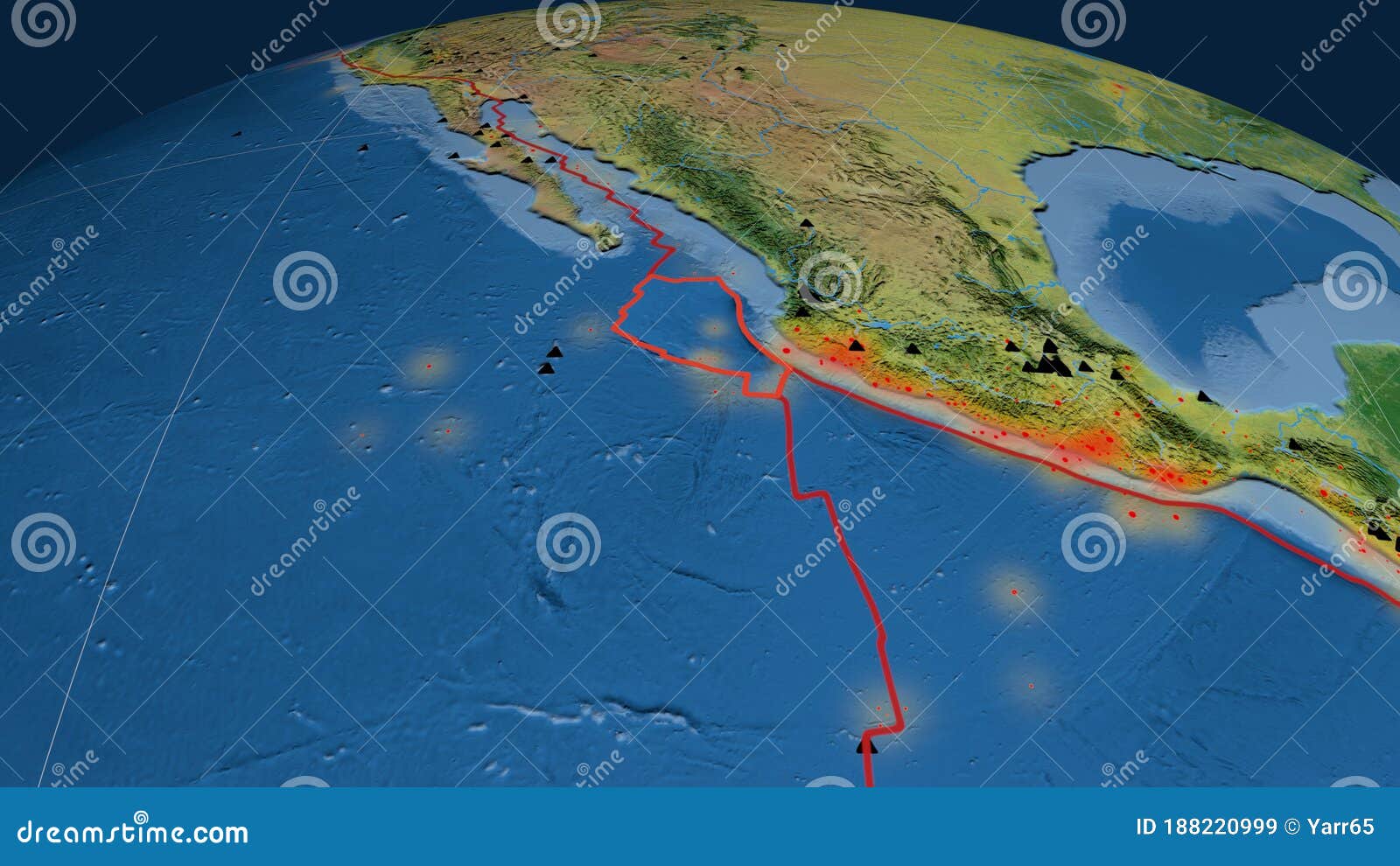 Rivera Plate Outlined - Topographic Stock Illustration - Illustration ...