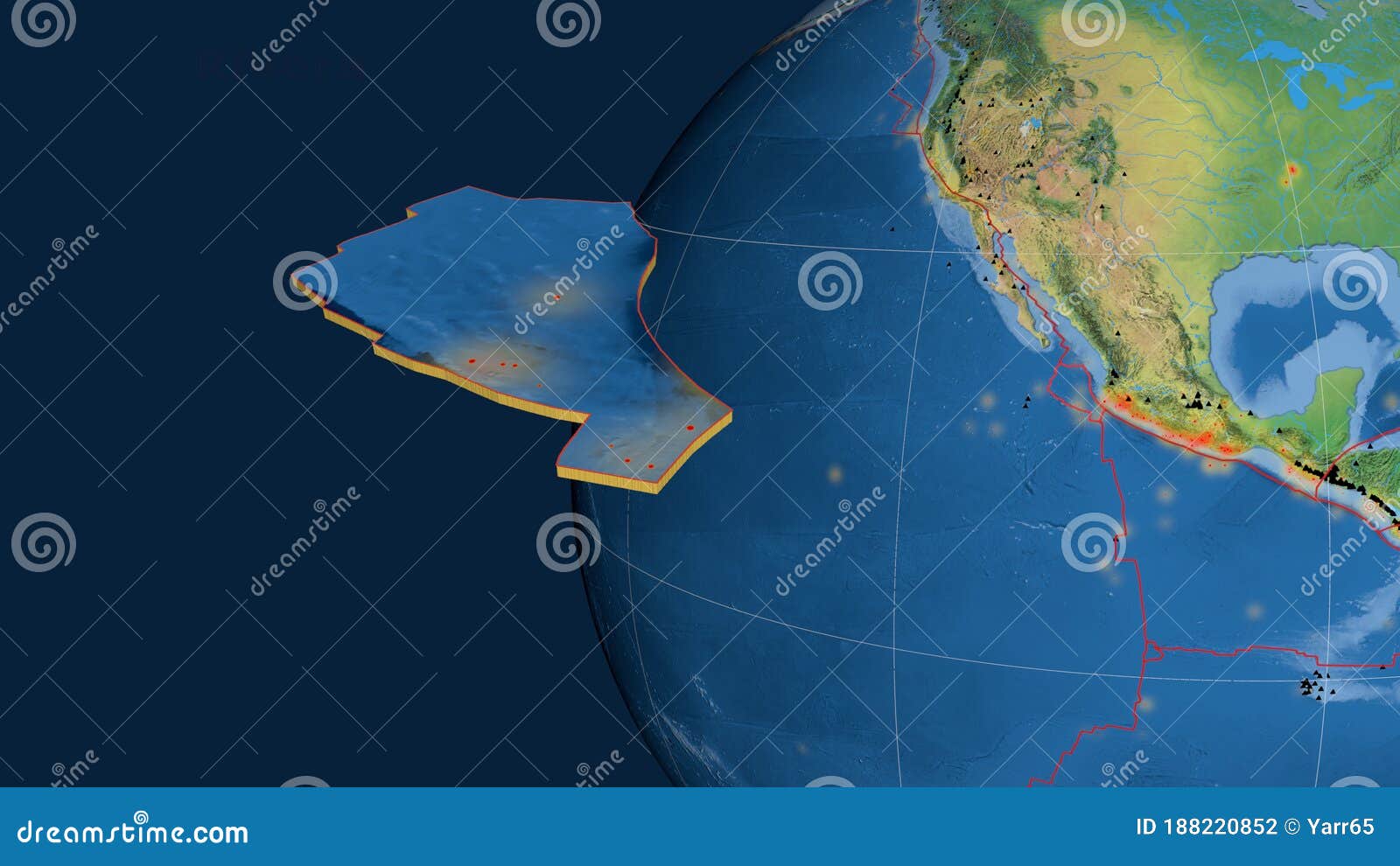 Rivera Plate Presented - Natural Earth Stock Illustration ...