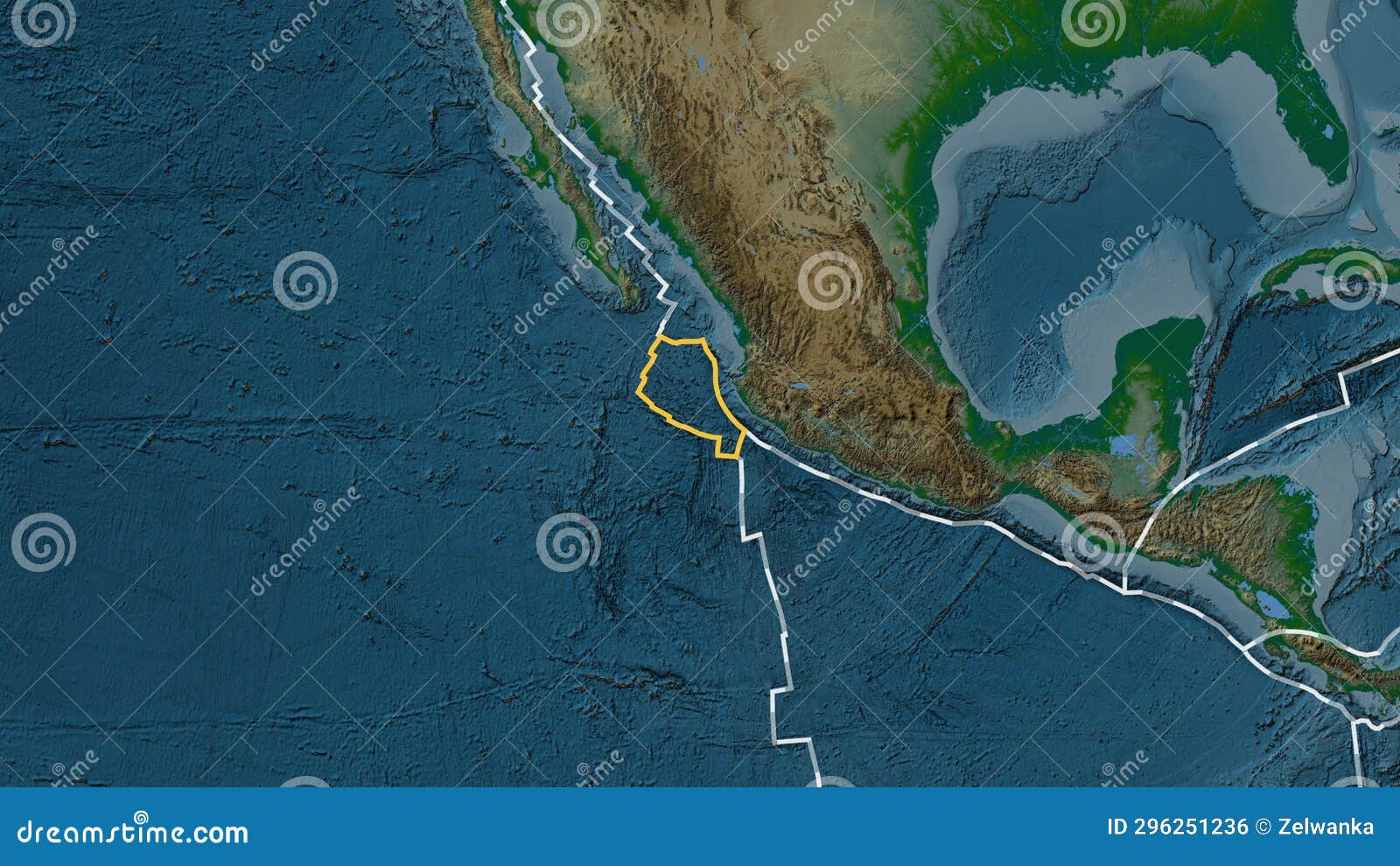 Rivera Plate Outlined. Fahey. Physical Stock Illustration ...