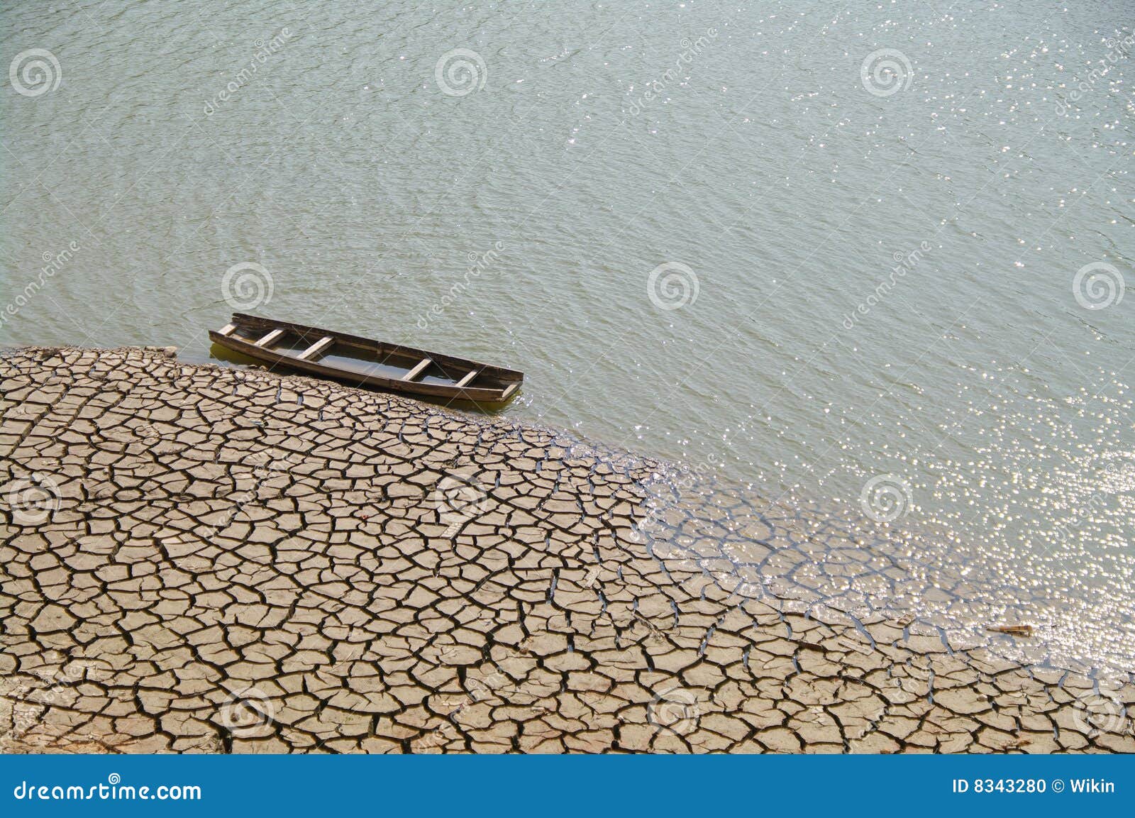 Riverbed begin to rupture stock photo. Image of global - 8343280